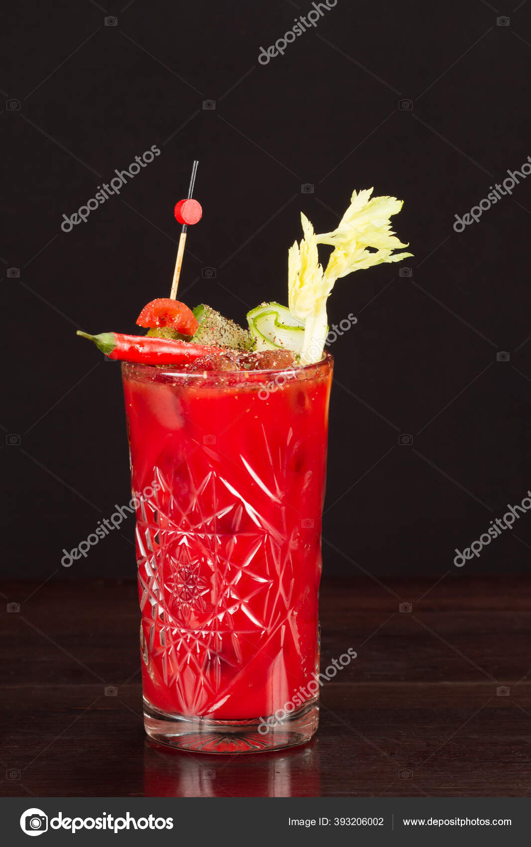 Alcohol Cocktail Black Background Stock Photo by ©cheremishm.mail.ru ...