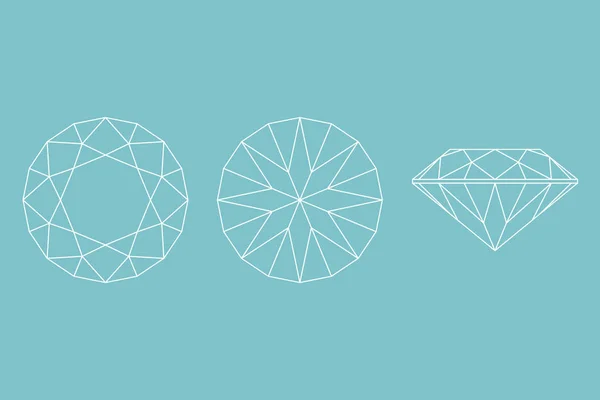 Set of diamond design elements — Stock Vector © VectorStory #75019125