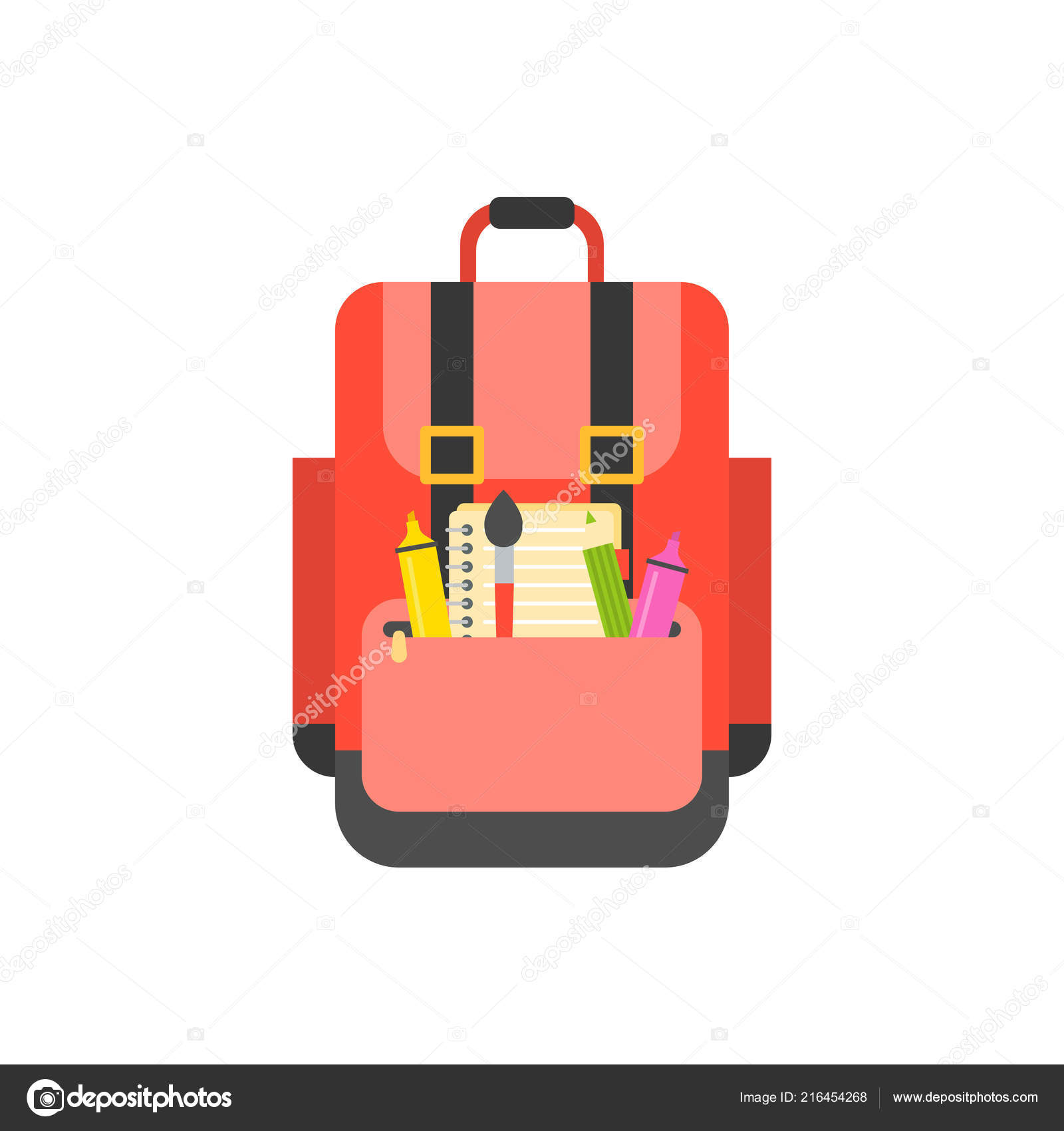 School Backpack Icon