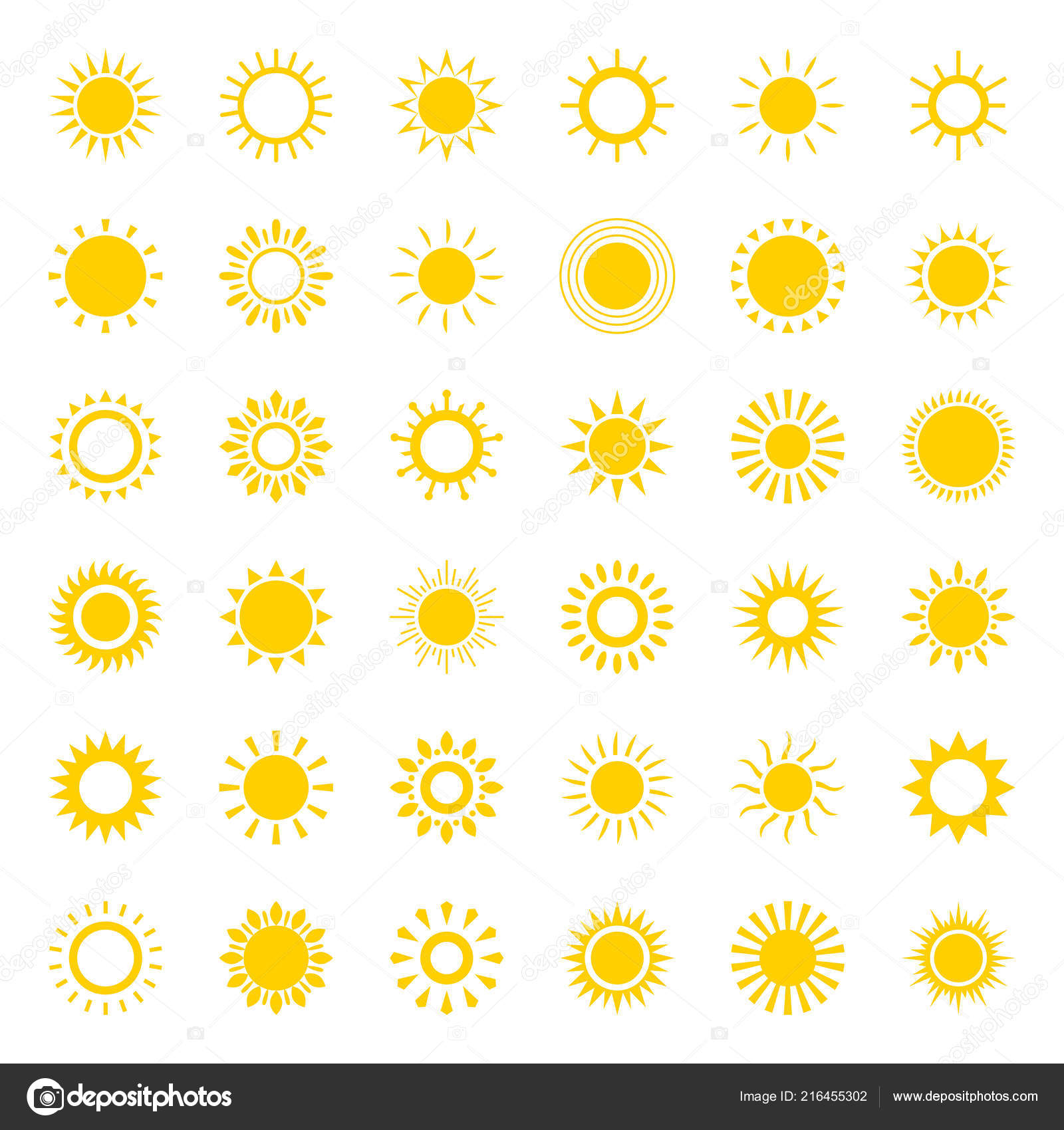 Sun Ray Light Geometric Icon Stock Vector Image by ©lukpedclub.gmail ...