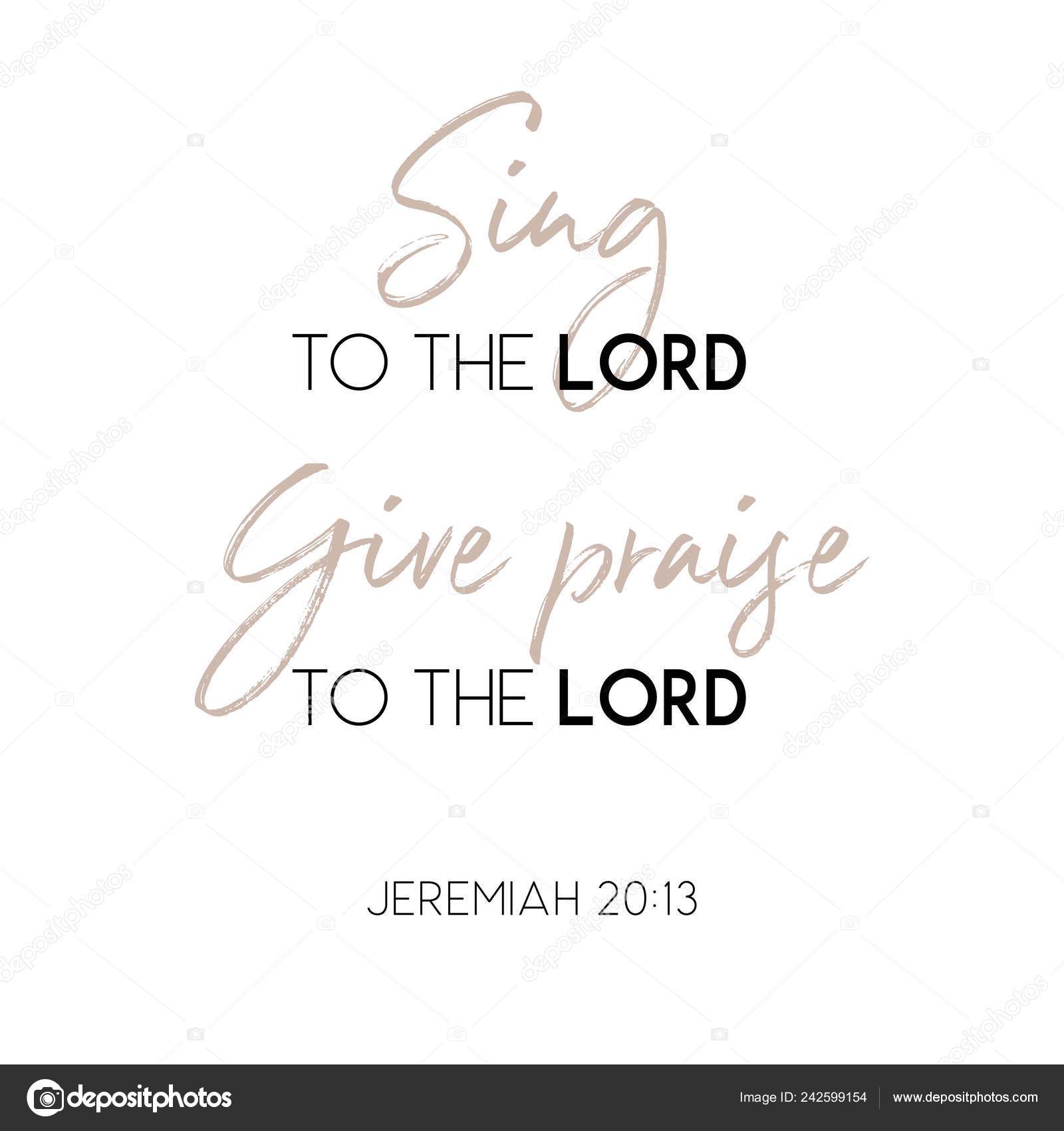 Biblical Verse Jeremiah Use Poster Printable Stock Vector By © 242599154