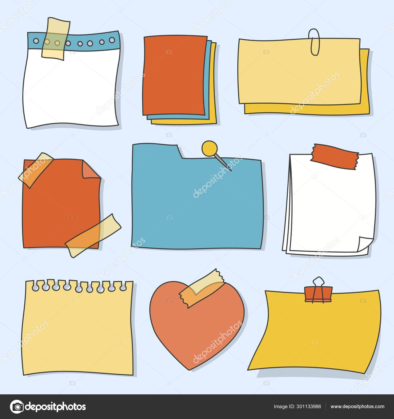 Note Paper Vector