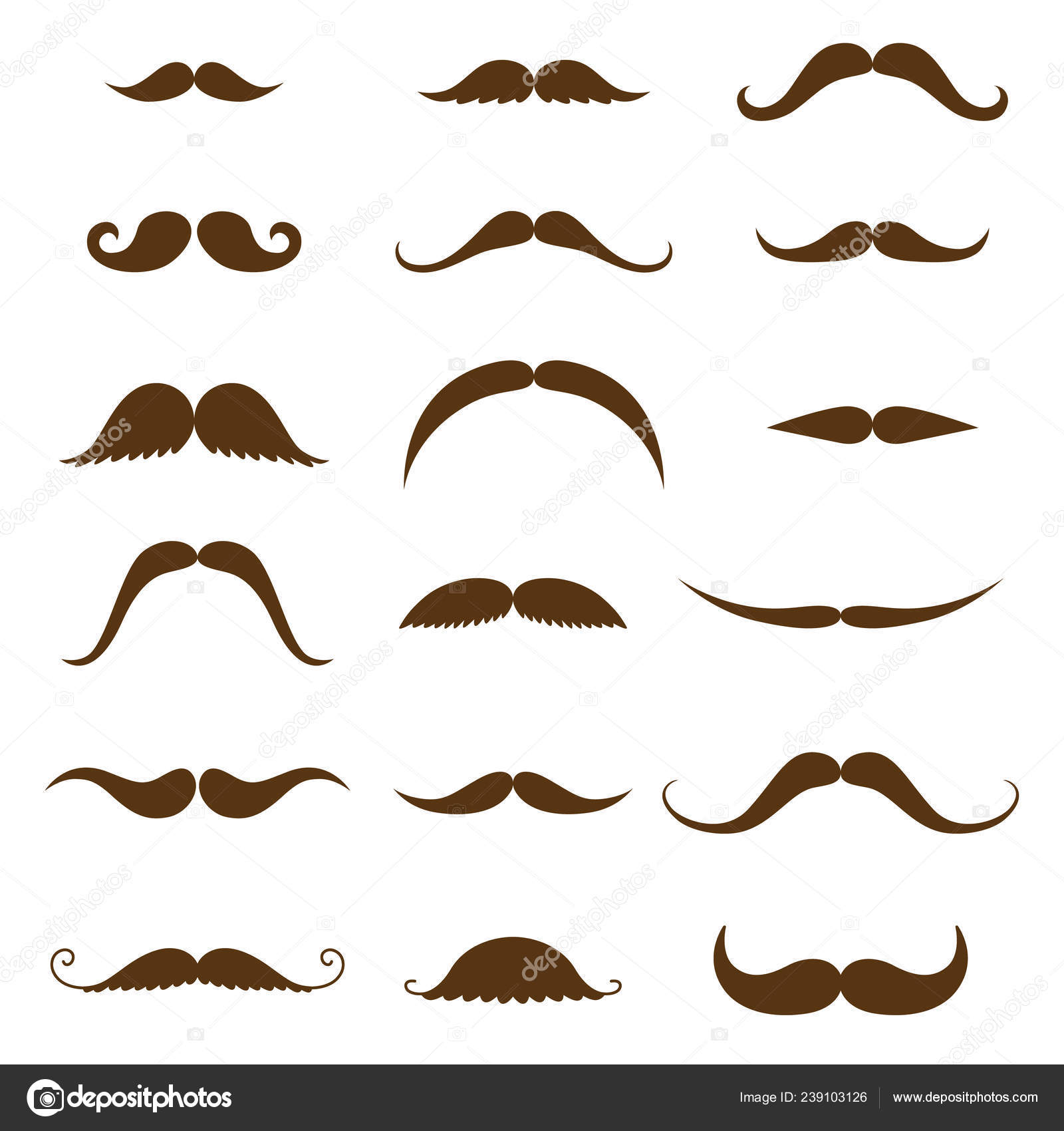 Kleurrijke Snor Achtergrond