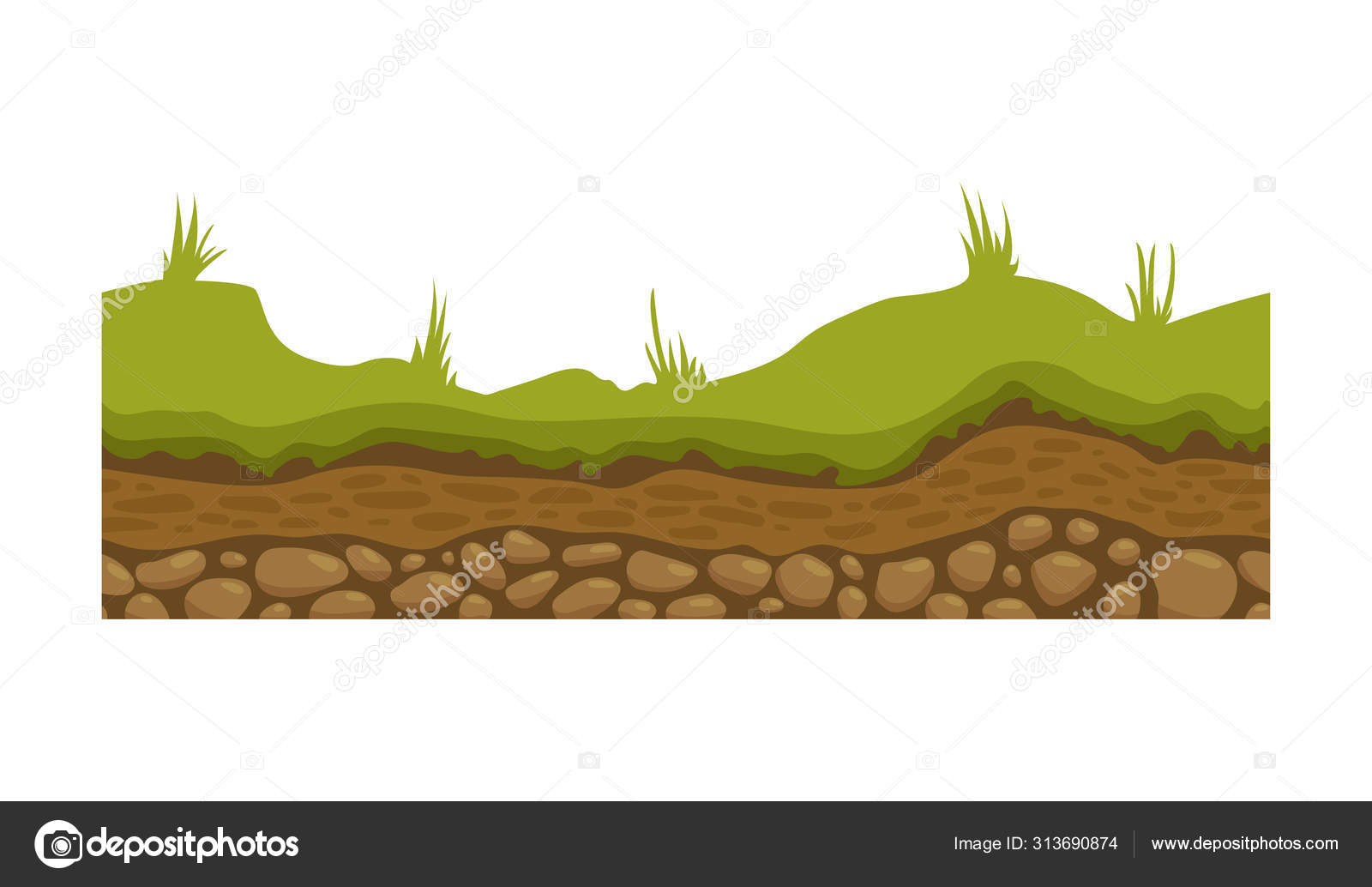 Grass Ground Vector