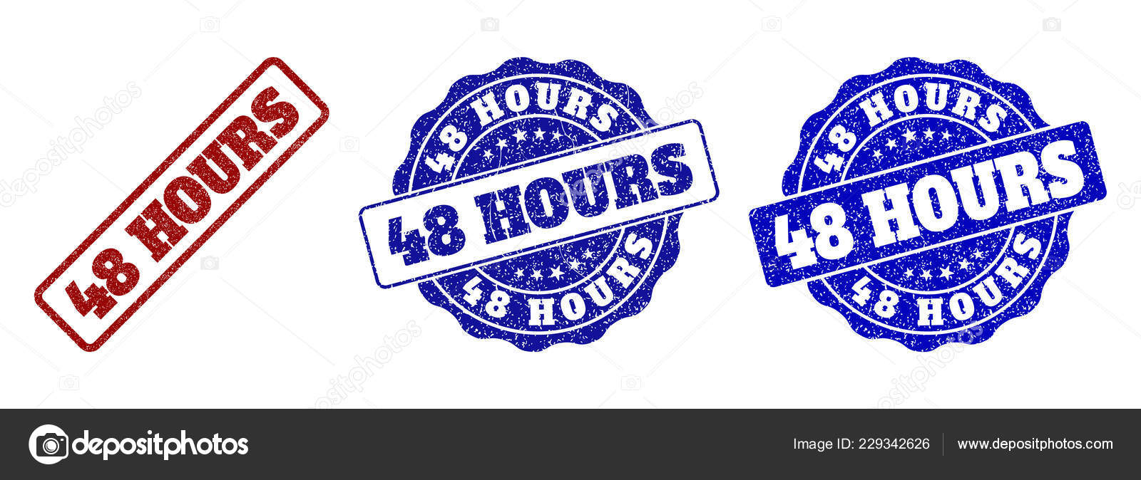 48 HOURS Grunge Stamp Seals Stock Vector Image by ©tatyana.sibcode.com ...
