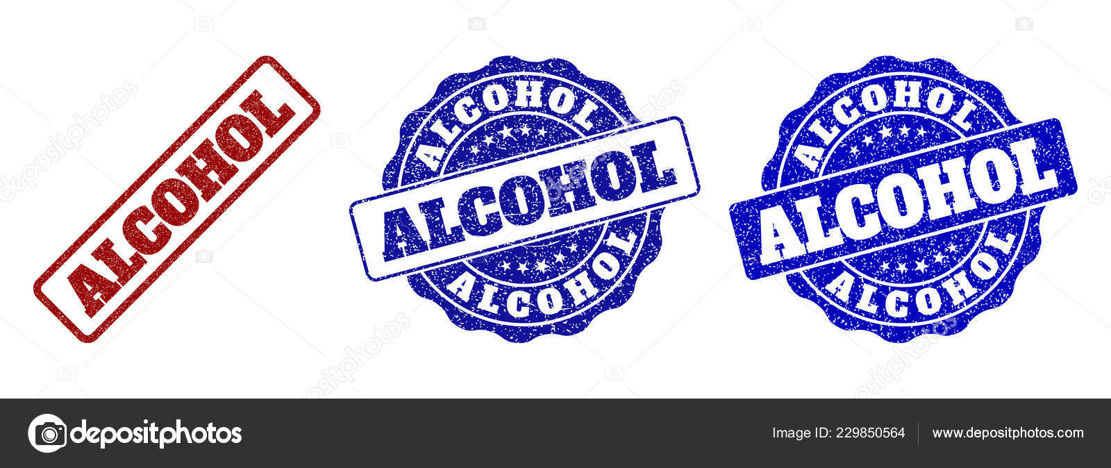 ALCOHOL Grunge Stamp Seals ⬇ Vector Image by © tatyana.sibcode.com ...