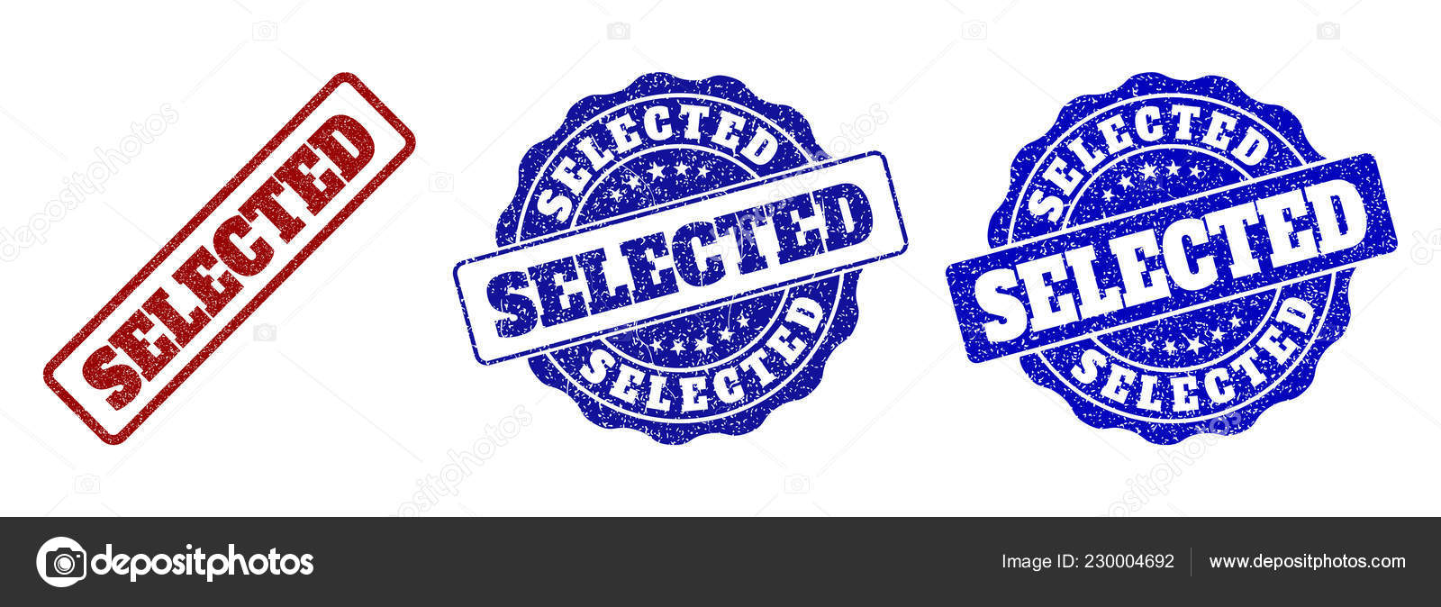 SELECTED Scratched Stamp Seals — Stock Vector © tatyana.sibcode.com ...