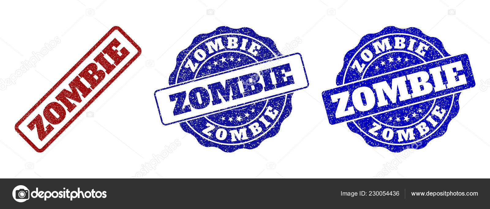 ZOMBIE Grunge Stamp Seals Stock Vector Image by ©tatyana.sibcode.com ...