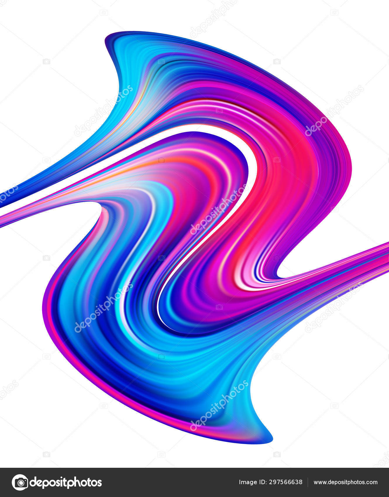 Vector illustration: Modern colorful flow poster. Wave paint liquid ...