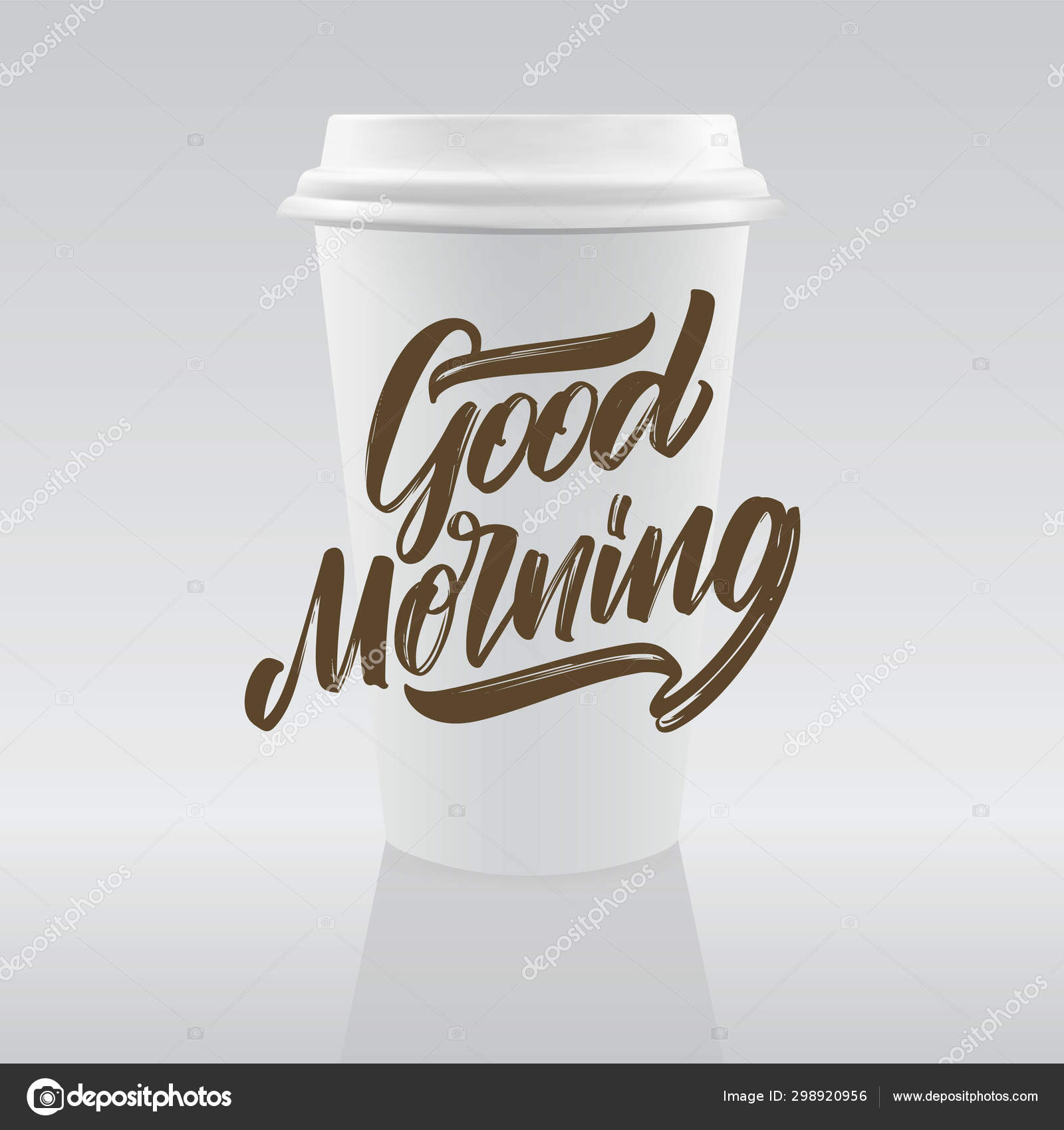 Vector illustration: Handwritten type lettering composition of Good ...