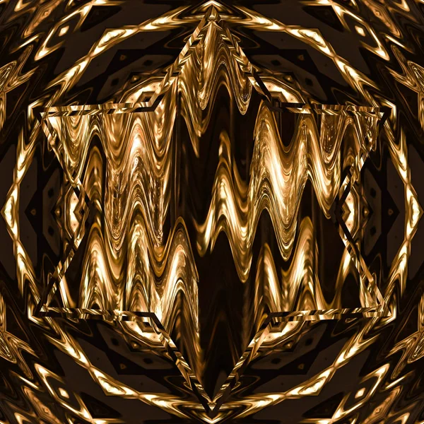 Gold art. Abstract design pattern in rich royal style. Golden co ...