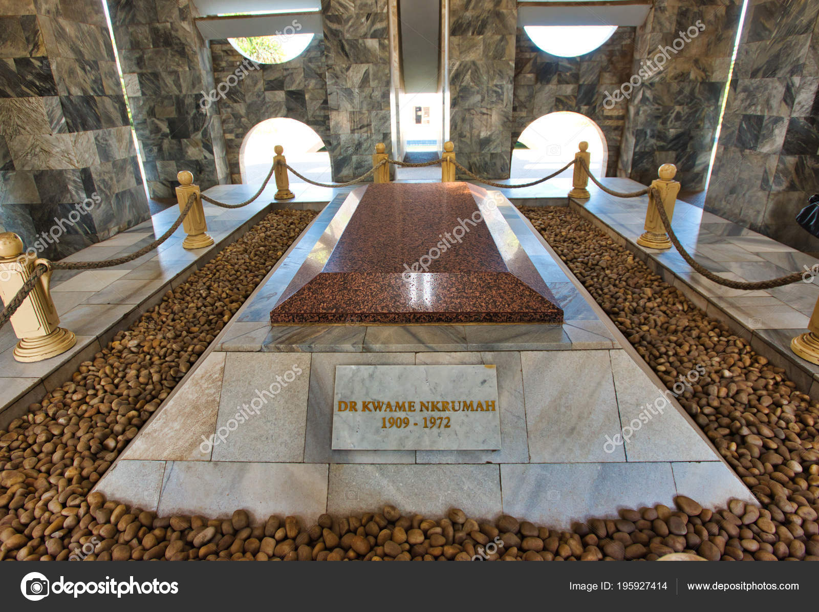 Accra Ghana May 2018 Tombstone Kwame Nkrumah Memorial Mausoleum – Stock ...