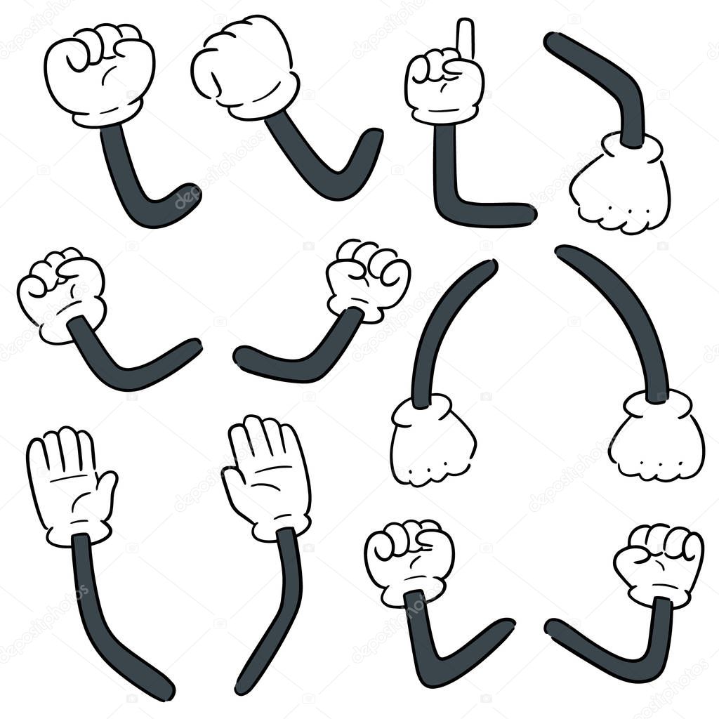 vector conjunto de brazo de dibujos animados 2024 vector conjunto de brazo de dibujos animados 2024