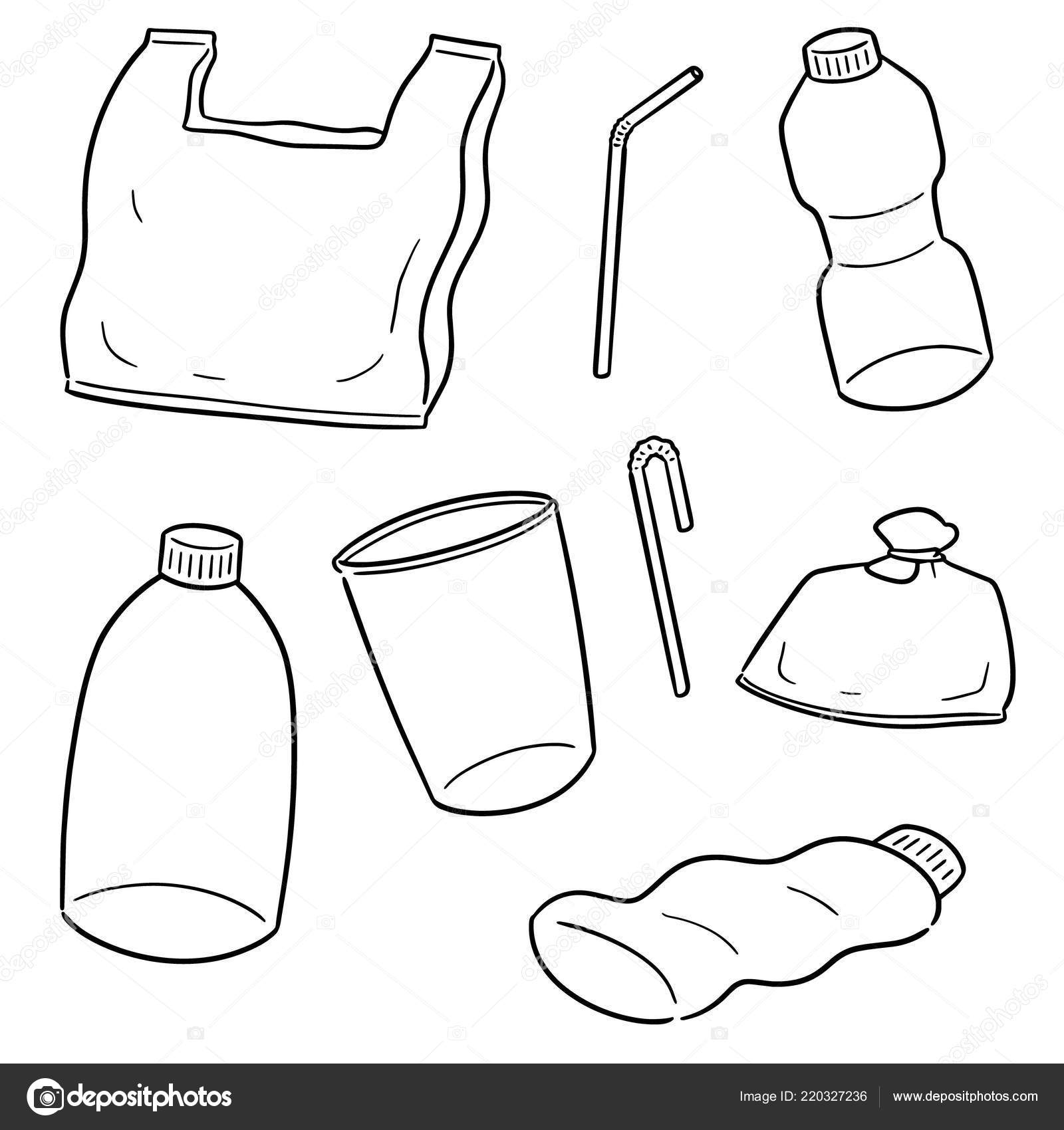 Vector Set Plastic Object Stock Vector by ©ourlifelooklikeballoon ...