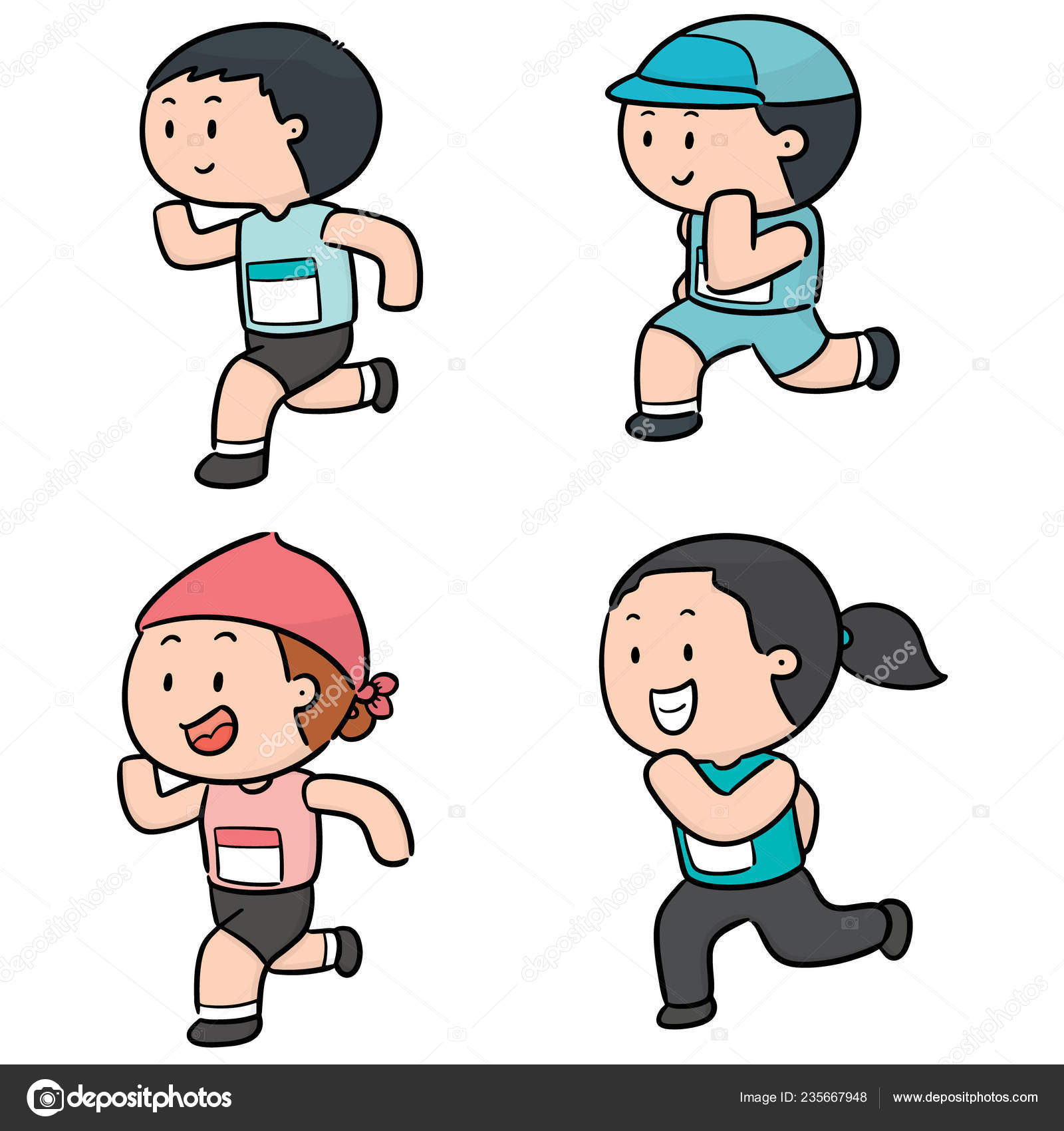 Vector Set People Running Stock Vector by ©ourlifelooklikeballoon ... Vector Set People Running Stock Vector by ©ourlifelooklikeballoon ...
