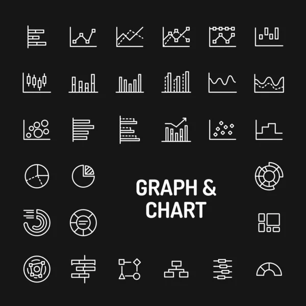 Graph & Chart Minimal Icon Set Stock Vector Image by ©freudjon #294540418