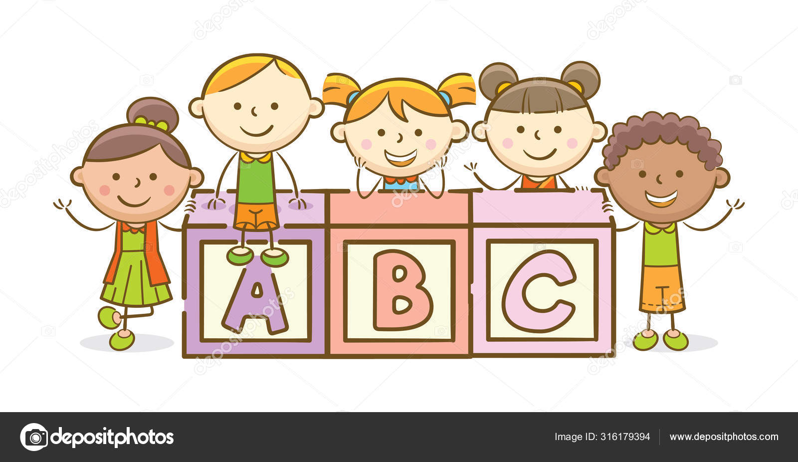 ABC alphabet block Stock Illustration by ©freudjon #316179394