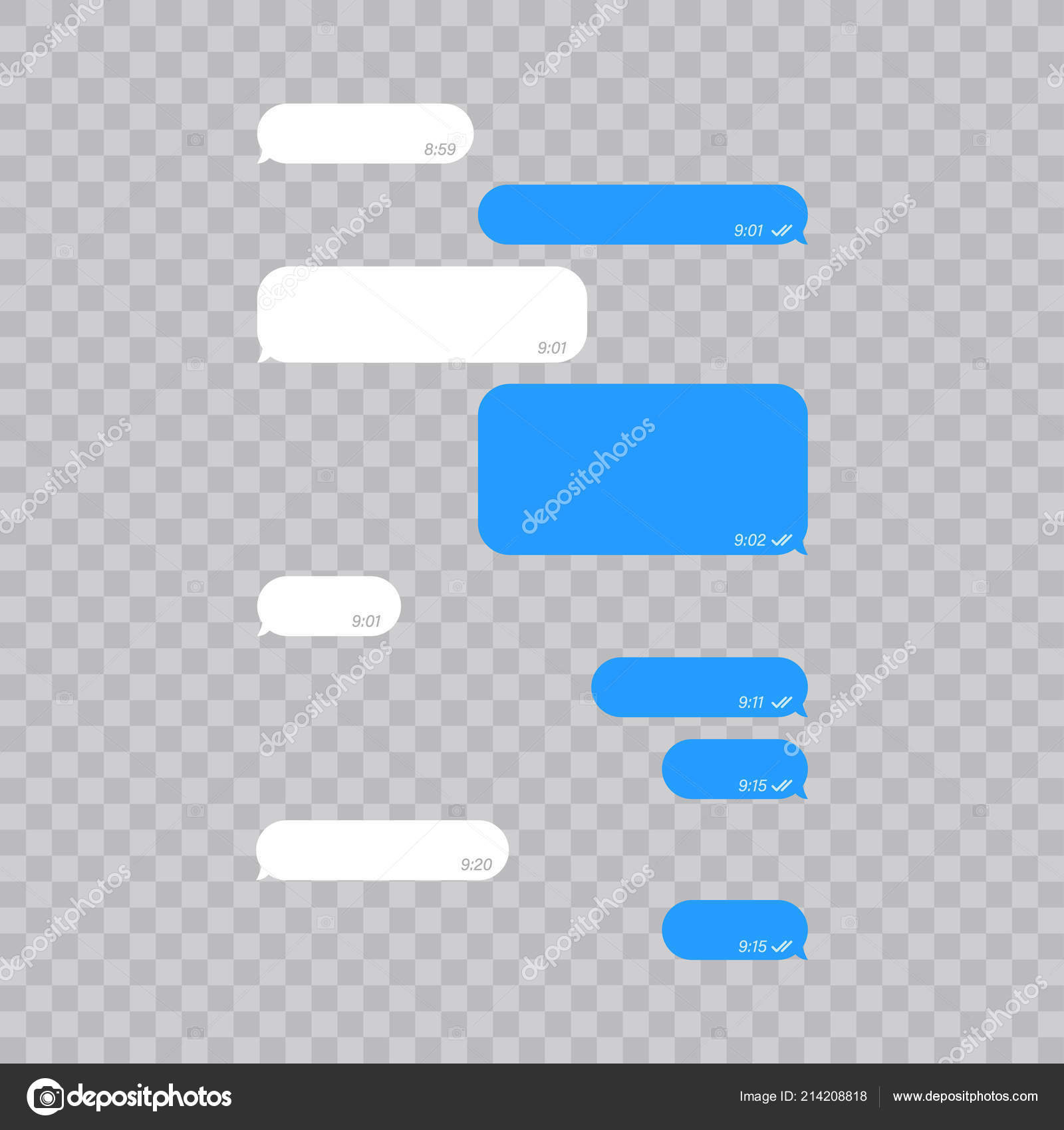 Iphone Text Bubble Template