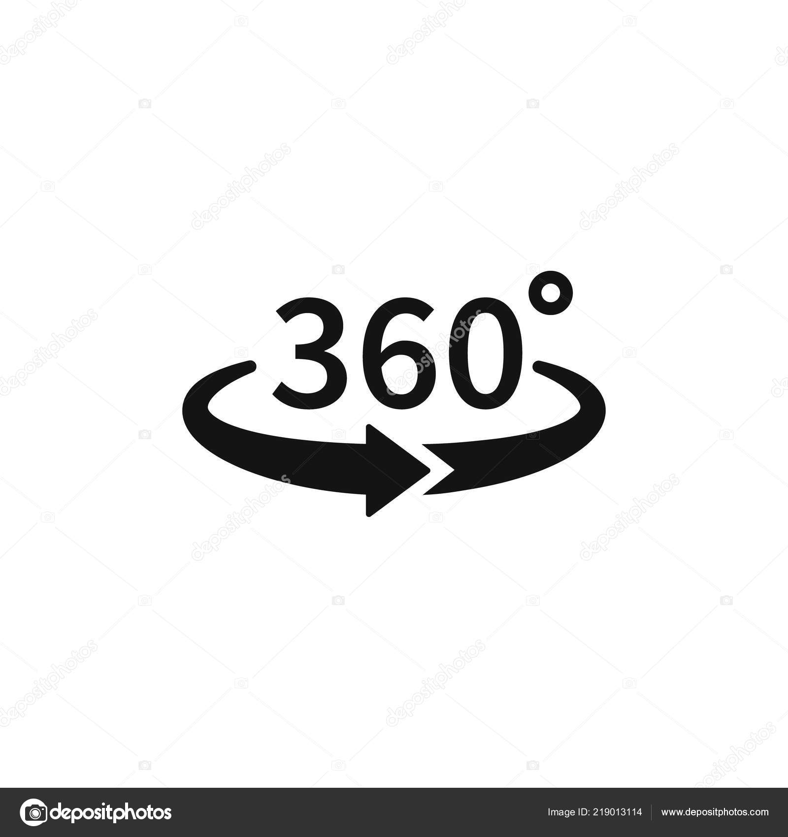 360 degree views of vector circle icons isolated from the background ...