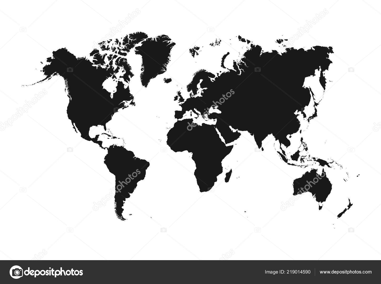 World map vector isolated on white background. Globe worldmap icon ...