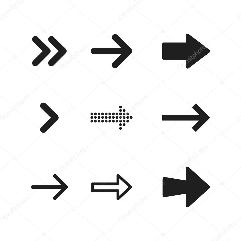 Conjunto de flechas vectoriales negras. Icono de flecha. Icono de ... Conjunto de flechas vectoriales negras. Icono de flecha. Icono de ...