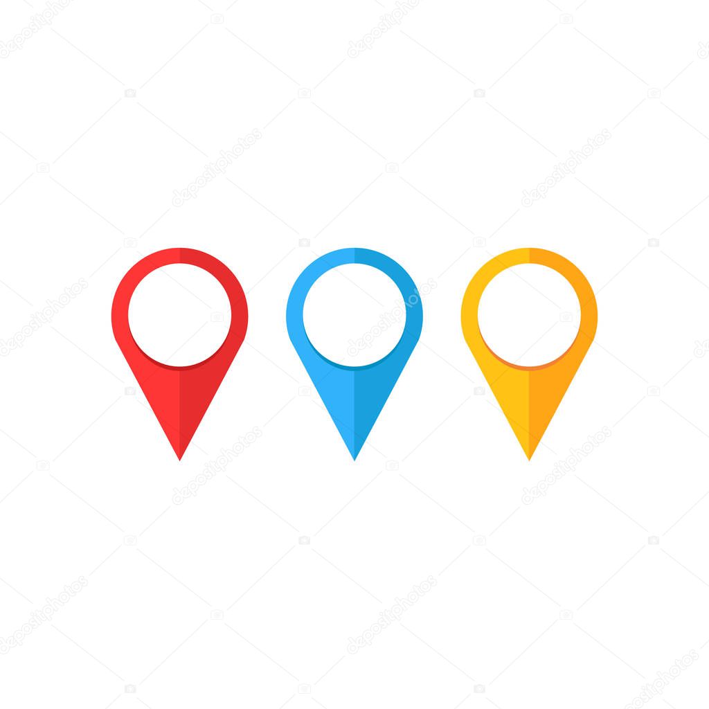 Vettoriale stockInternet, icona della posizione. Una spilla. Perno di ...