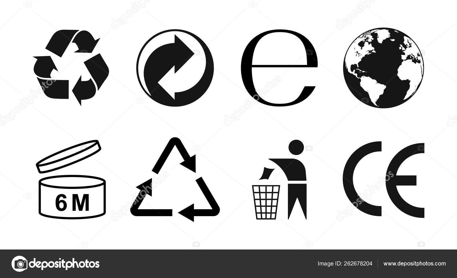 Packaging symbols set, packaging icons. Vector illustraion. Stock ...