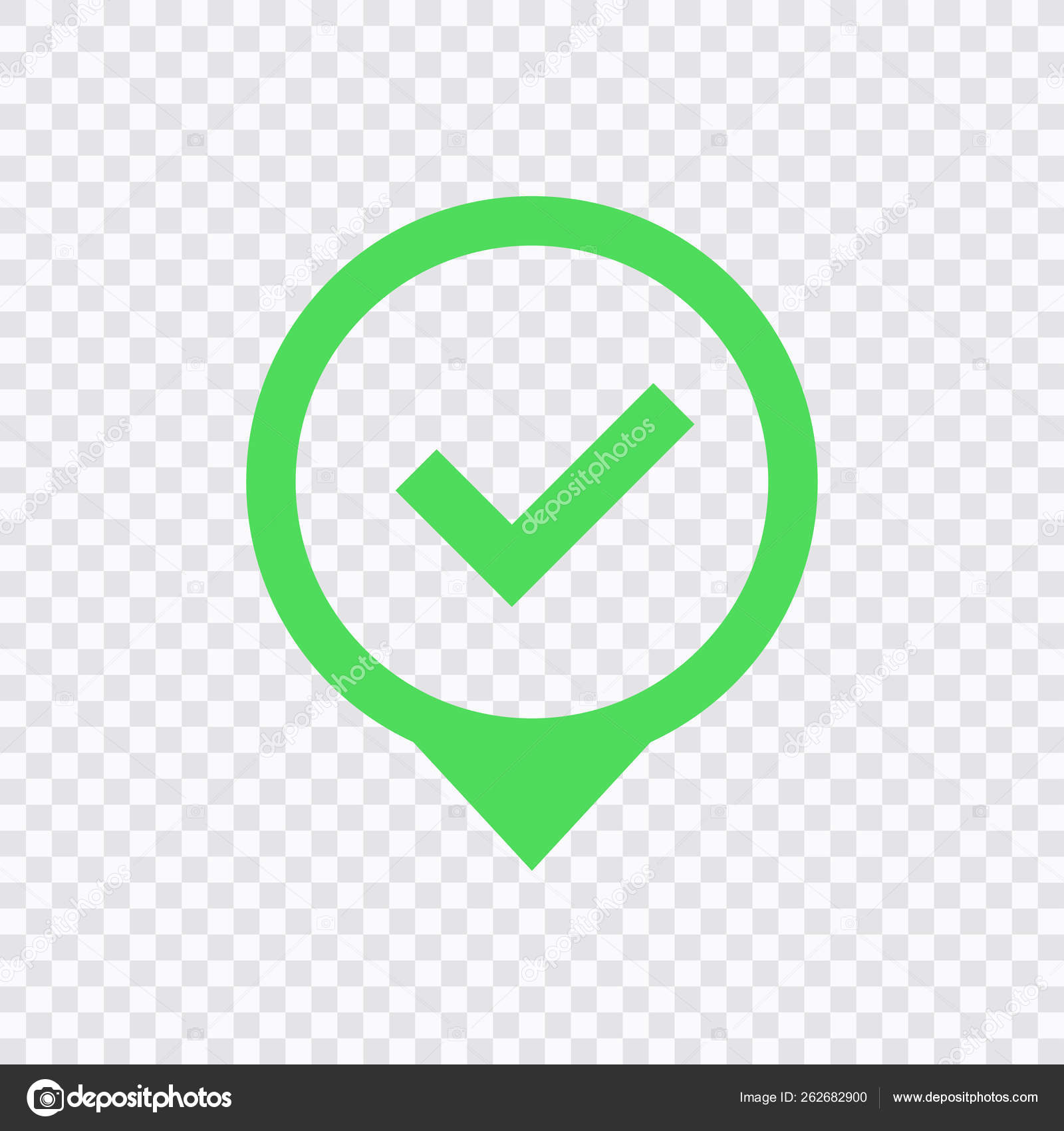 Conjunto de iconos de marca verde. Ilustración vectorial . Vector de ...