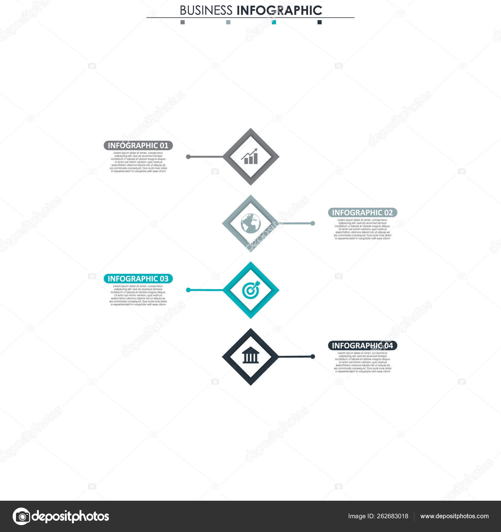 Business Data Visualization Process Chart Abstract Elements Graph ...