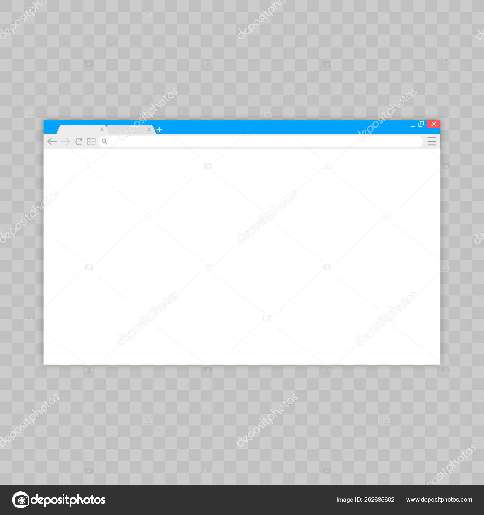 Browser window.Web browser in flat style. Window concept internet browser. Mockup screen design ...