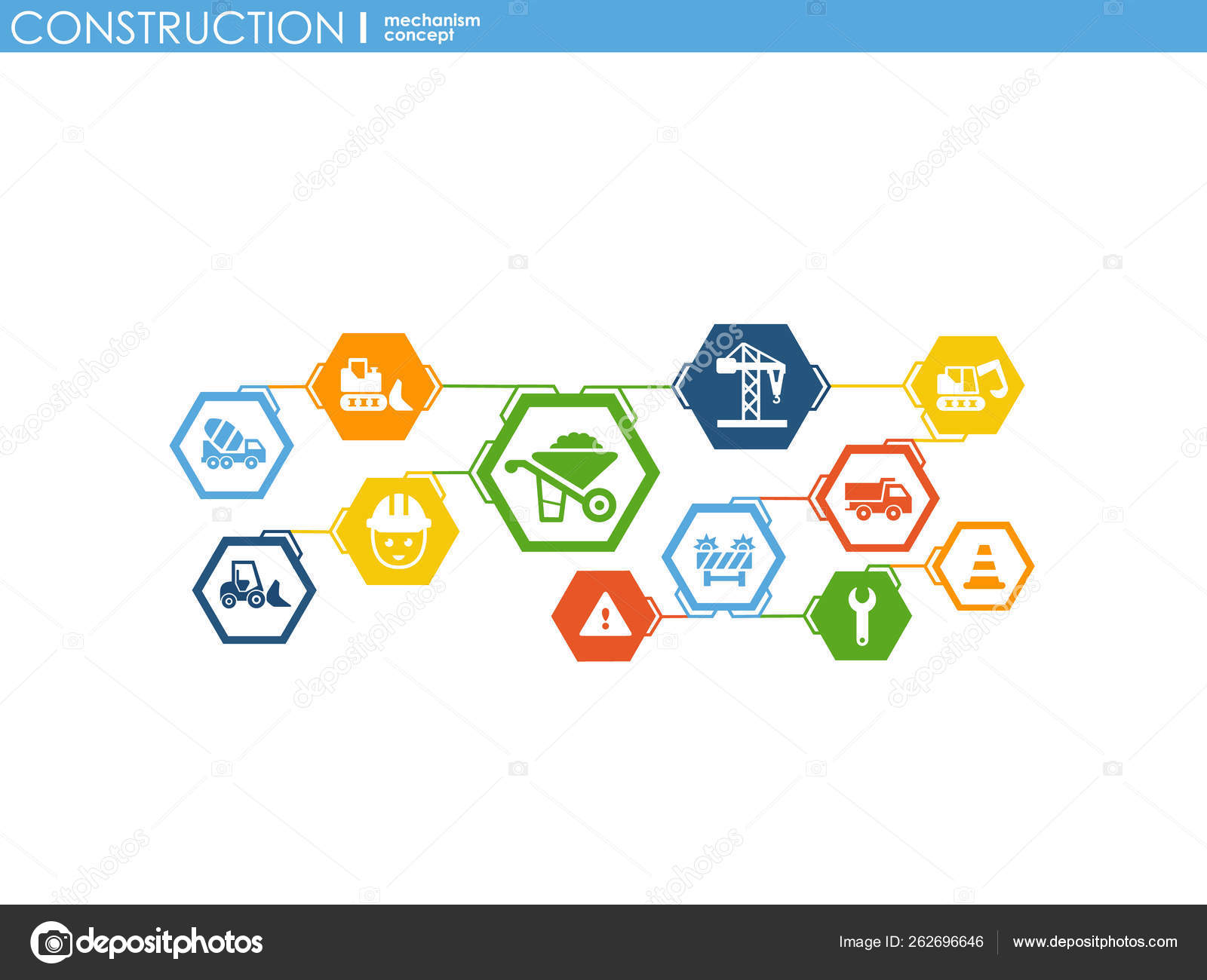 Mecanismo electrónico. Fondo abstracto con engranajes conectados e ...
