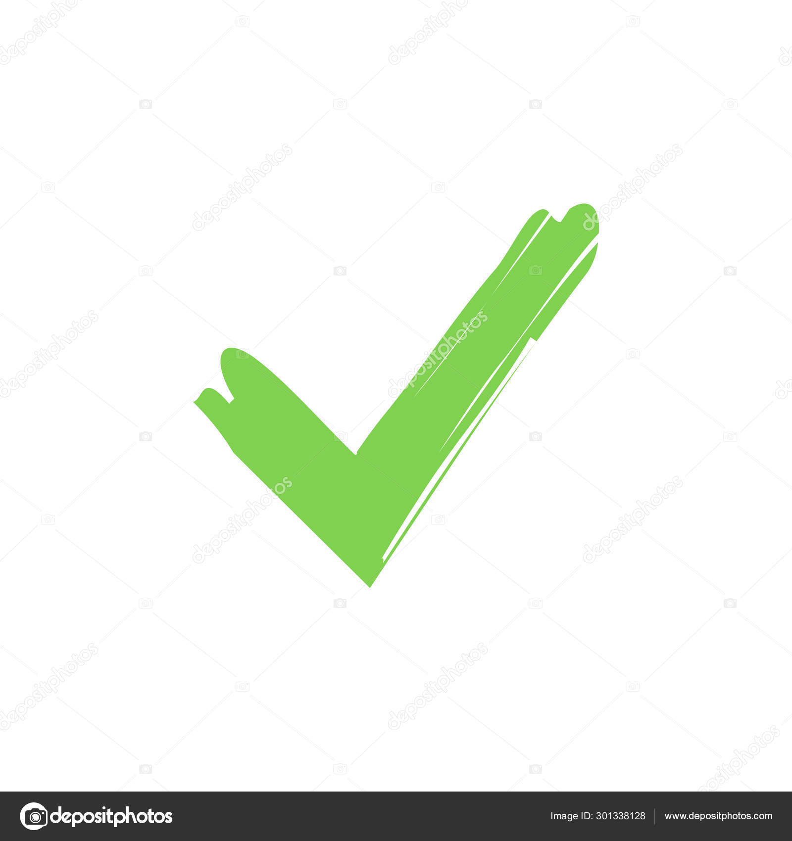 Grøn flueben og rød kryds ikon sæt. Godkendt ikon. Cirkel og firkantet ...