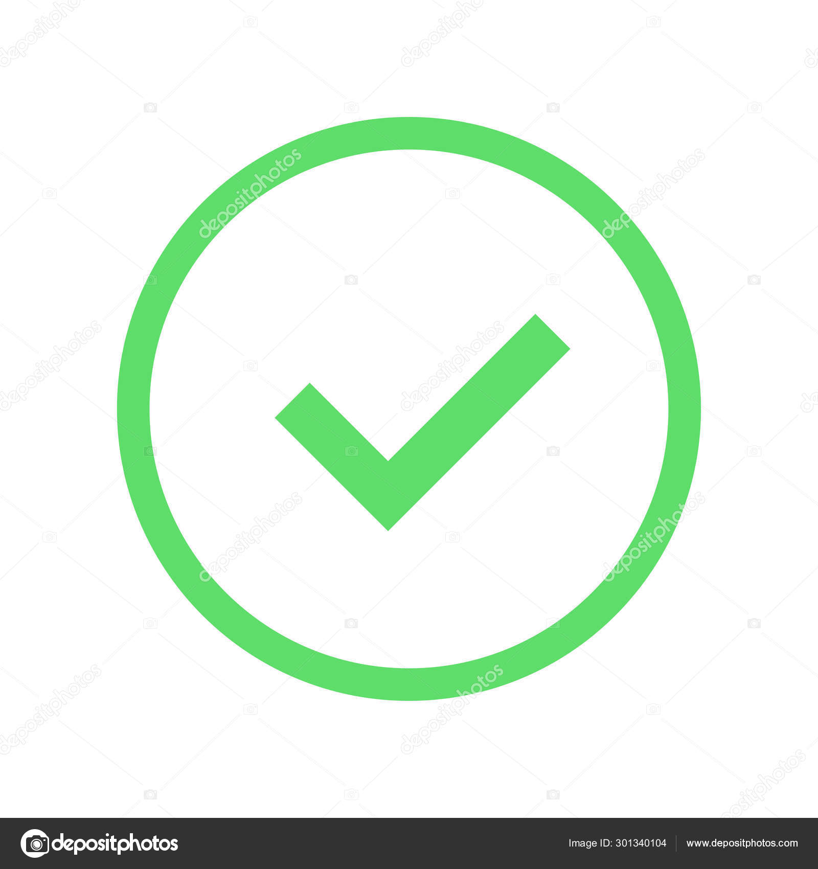 Comprobar conjunto de iconos marca. Verde OK o V tick, rojo X, signo de ...