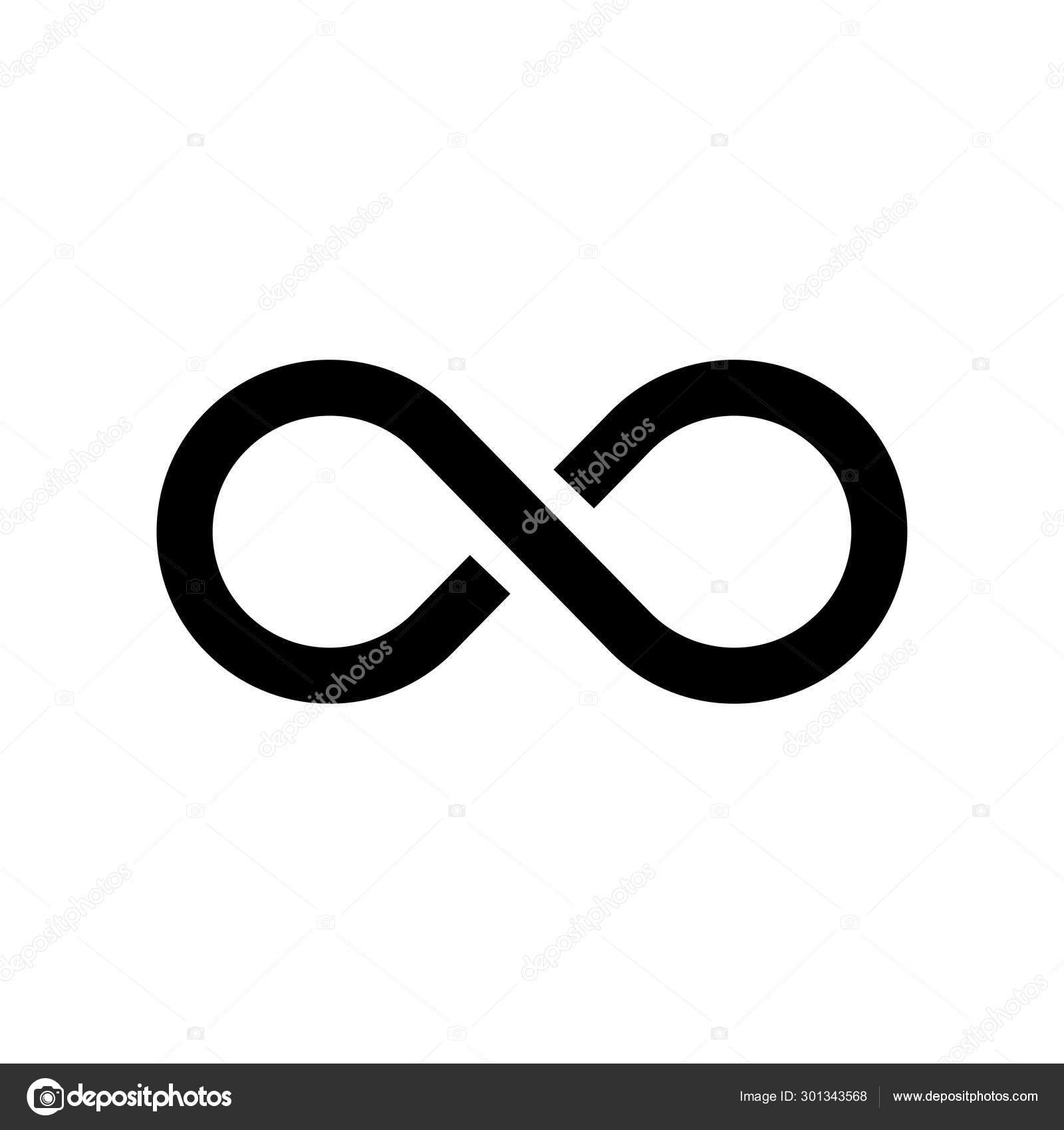 Icono de símbolo infinito. Infinito ilimitado, infinito, logotipo ...