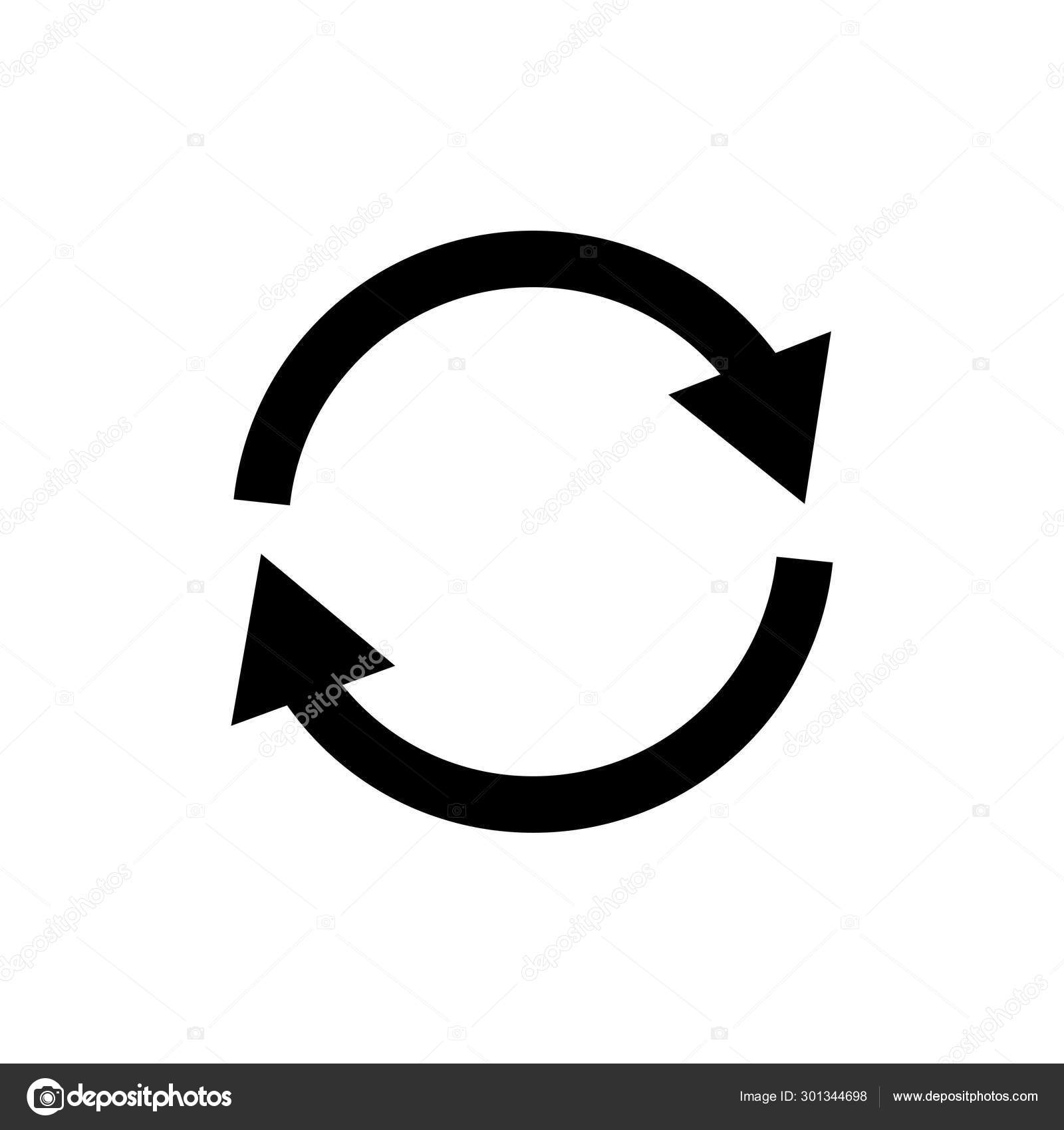Circle arrow icon. Pictogram refresh reload. Element for websites ...