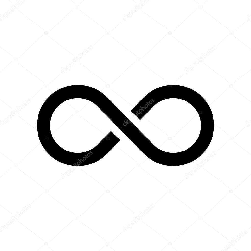 Icono De Símbolo Infinito Infinito Ilimitado Infinito Logotipo
