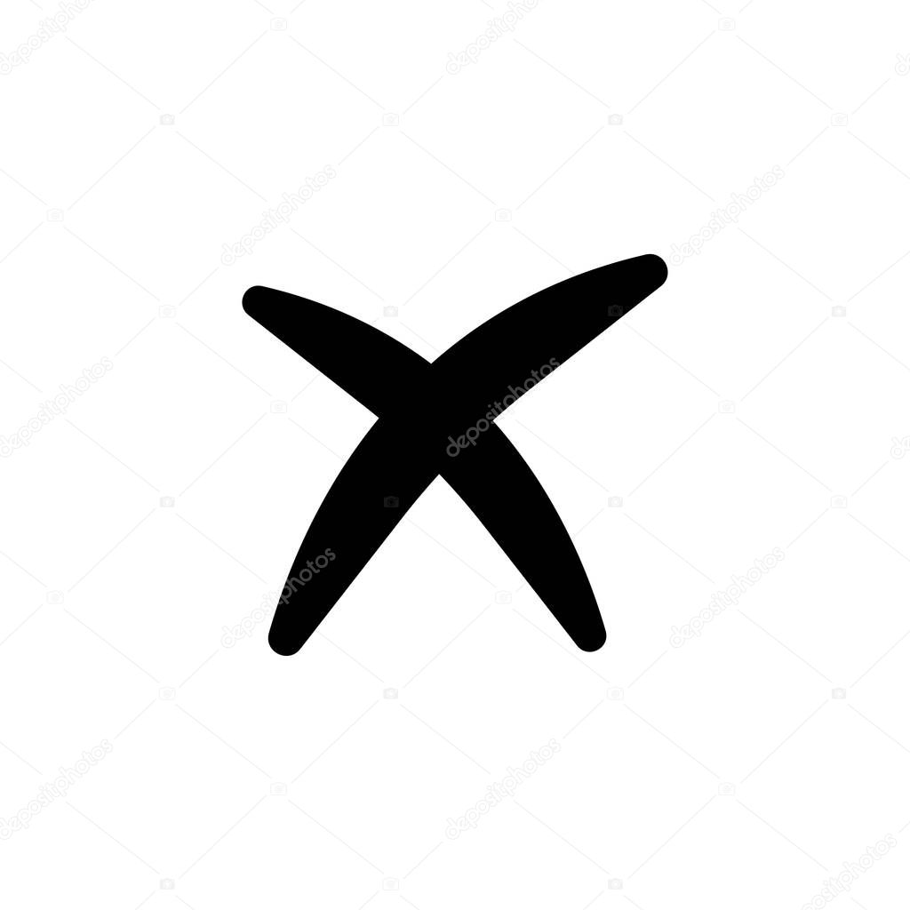 Marca verde y conjunto de iconos de cruz roja. Círculo y cuadrado ...