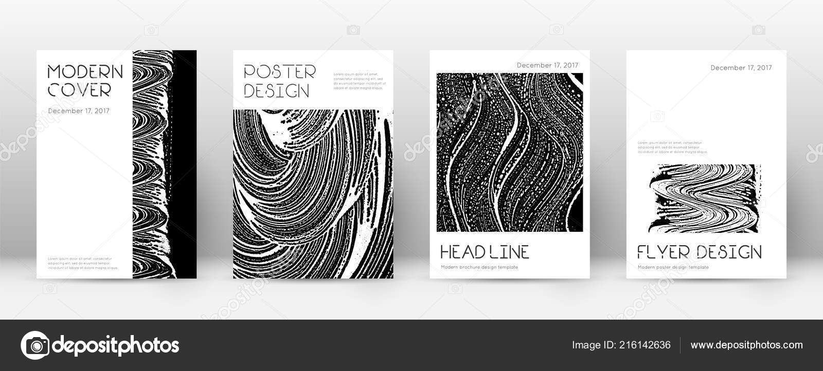 Cover page design template. Minimal brochure layout. Captivating trendy ...