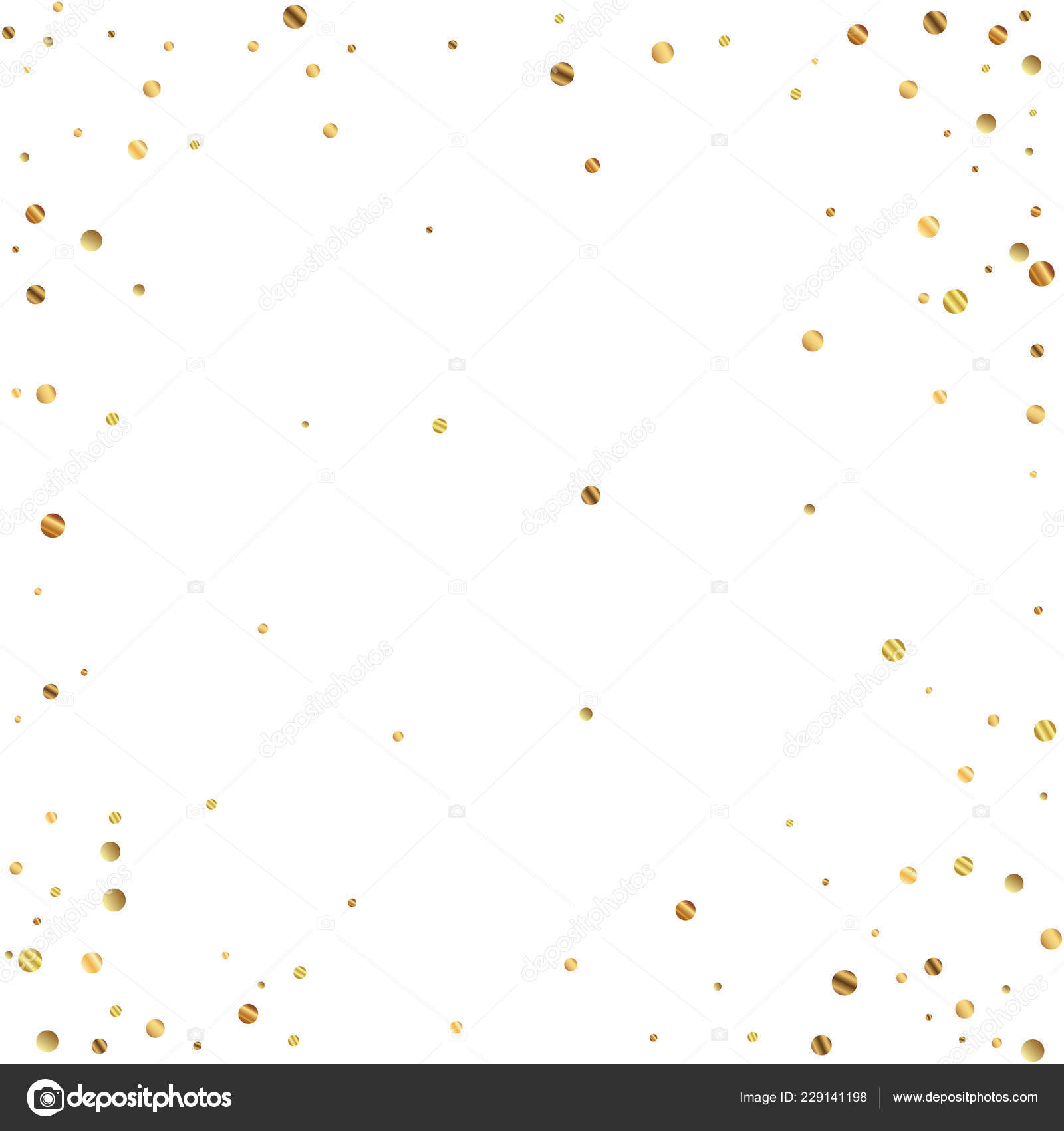 Sparse gold confetti luxury sparkling confetti. Sc — Stock Vector ...