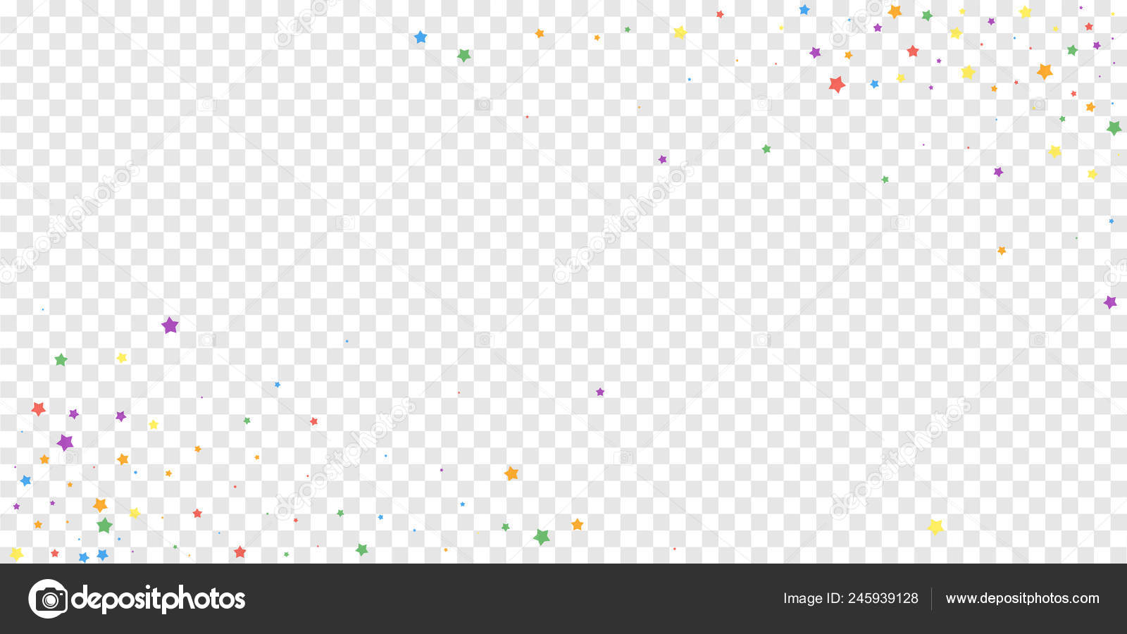 Festive confetti. Celebration stars. Joyous stars Stock Vector by ...