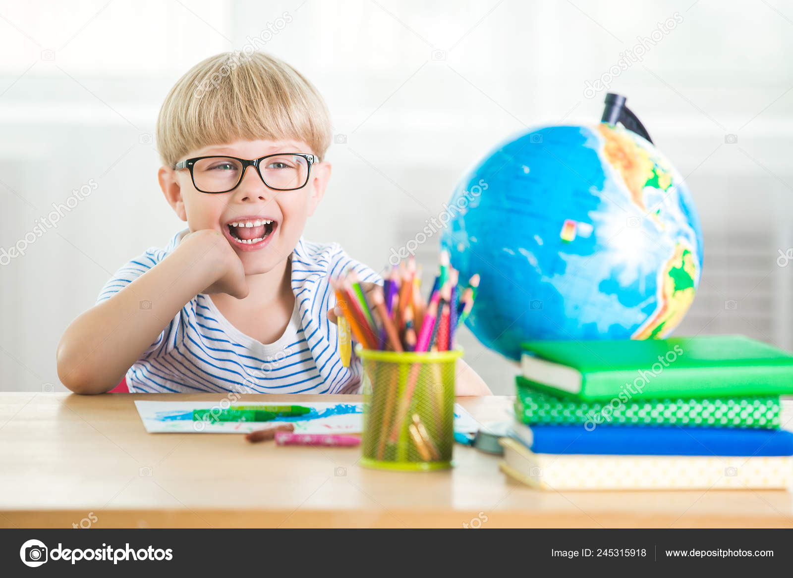 Cute Baby Studying