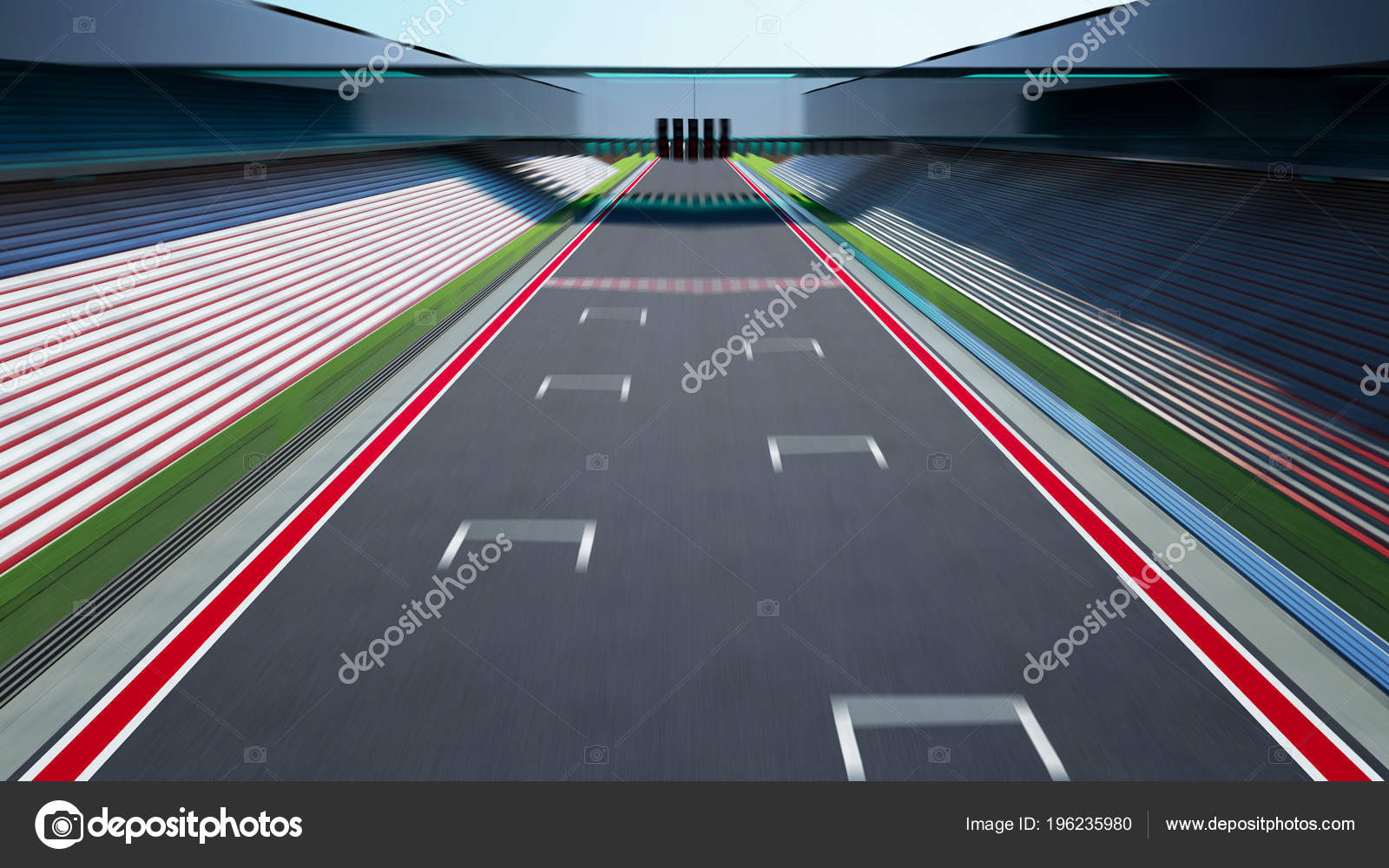 Empty Car Race Track