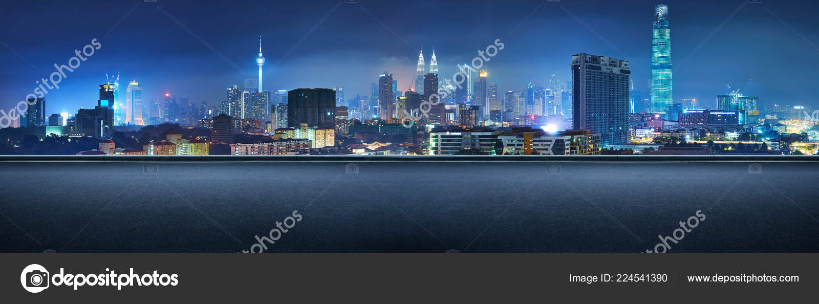 Highway Side View Night