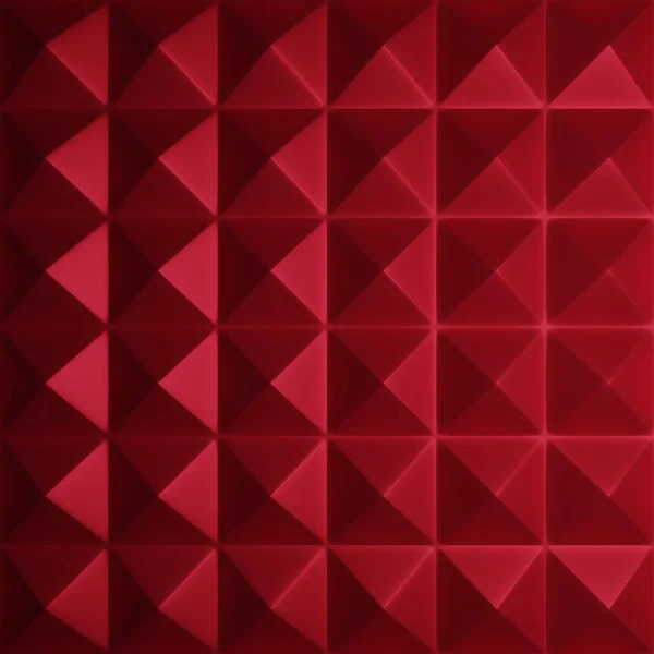 Triangle or pyramid red shapes geometric background. 3D rendering ...