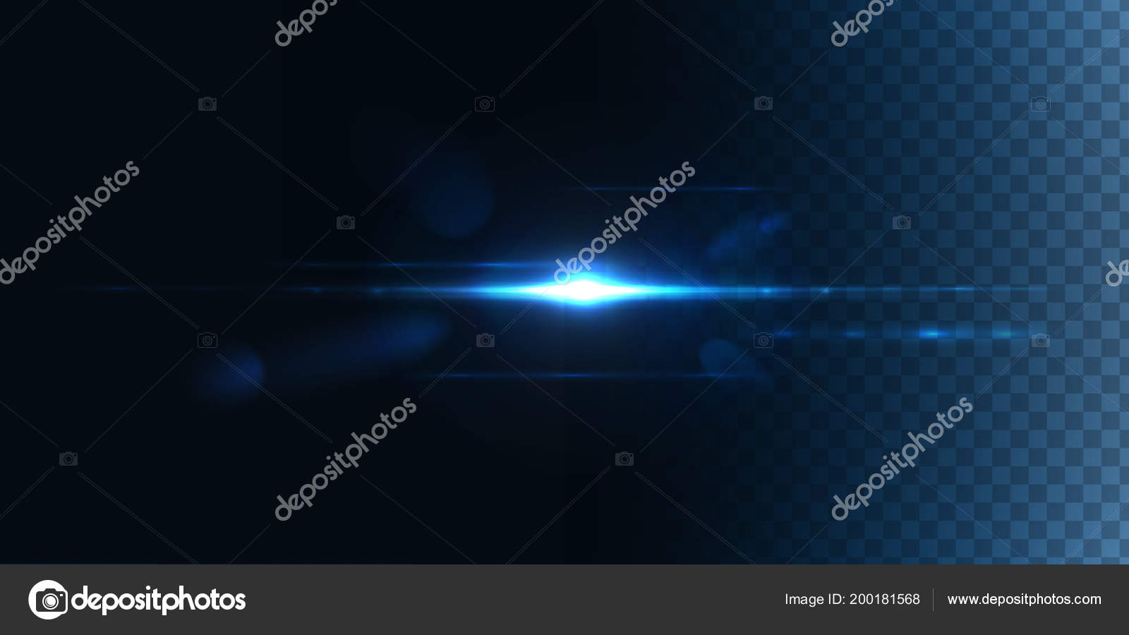 Realistic lens flare on transparent Stock Vector Image by ©Arttools ...