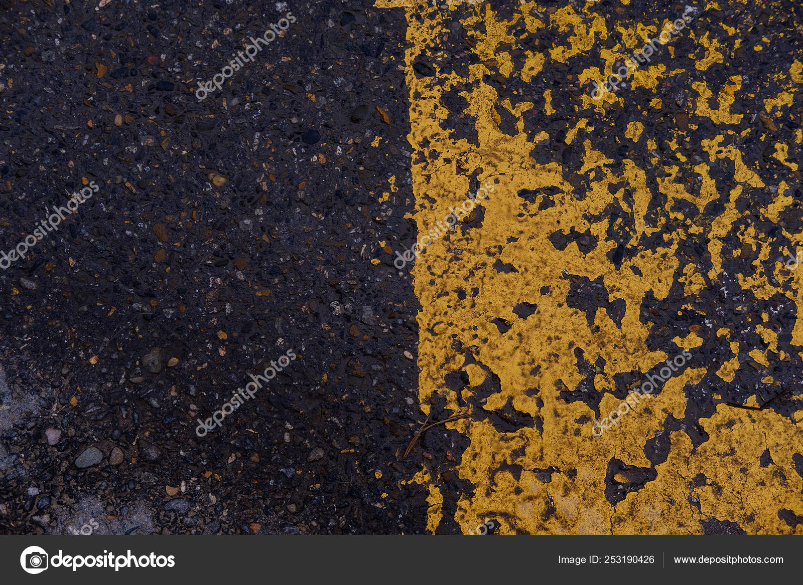 Peeling Paint Asphalt Road Markings Asphalt Crosswalk Surface Texture ...