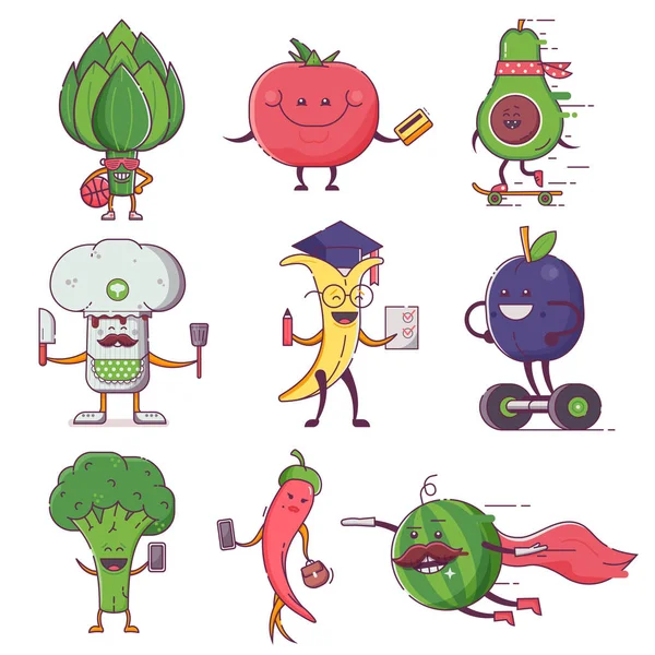 Caracteres raros de frutas y verduras 2024