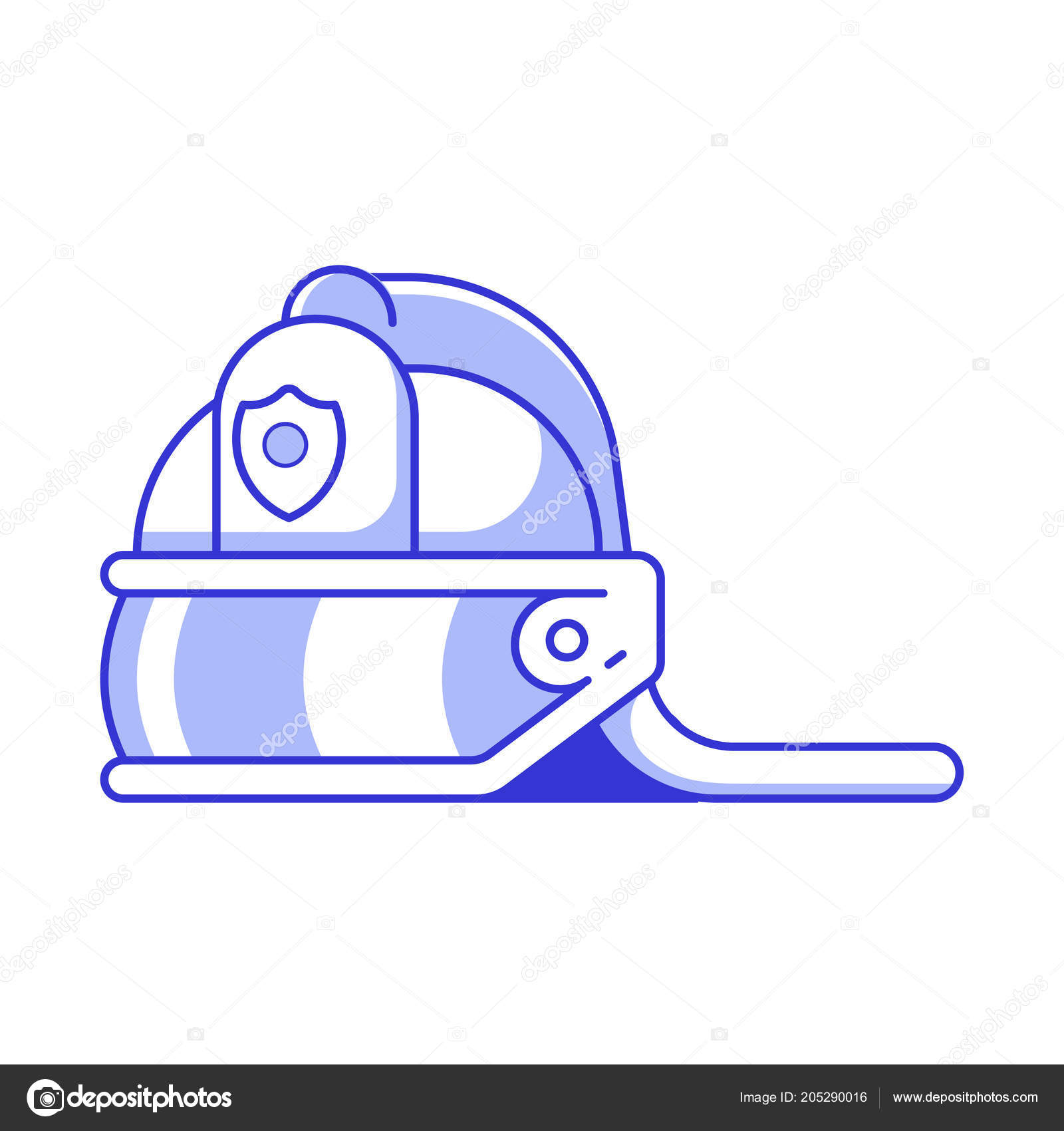 Fireman Helmet Icon Stock Vector by ©krugli86@gmail.com 205290016