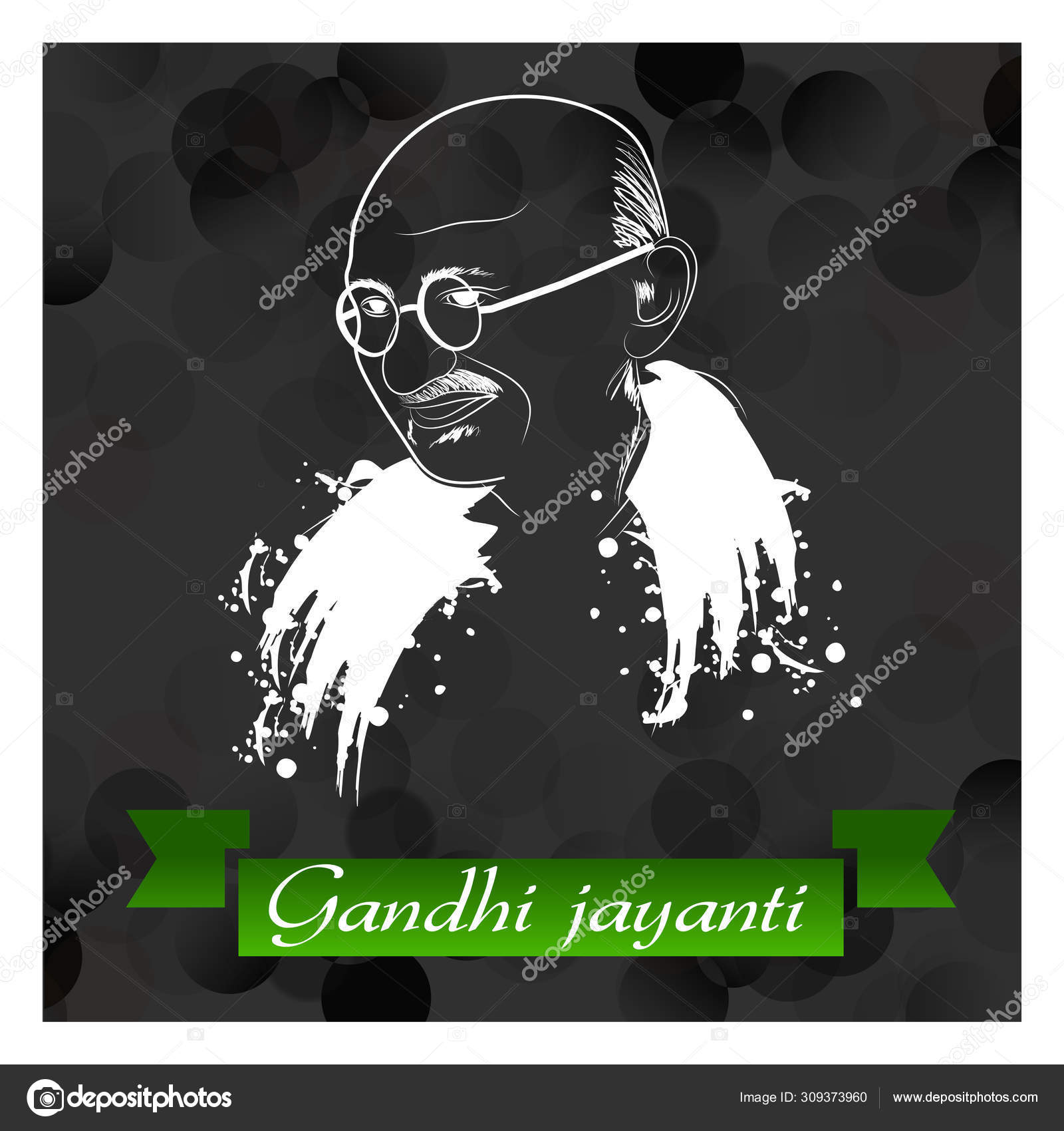 Nice Beautiful Abstract Gandhi Jayanti Nice Creative Design ...