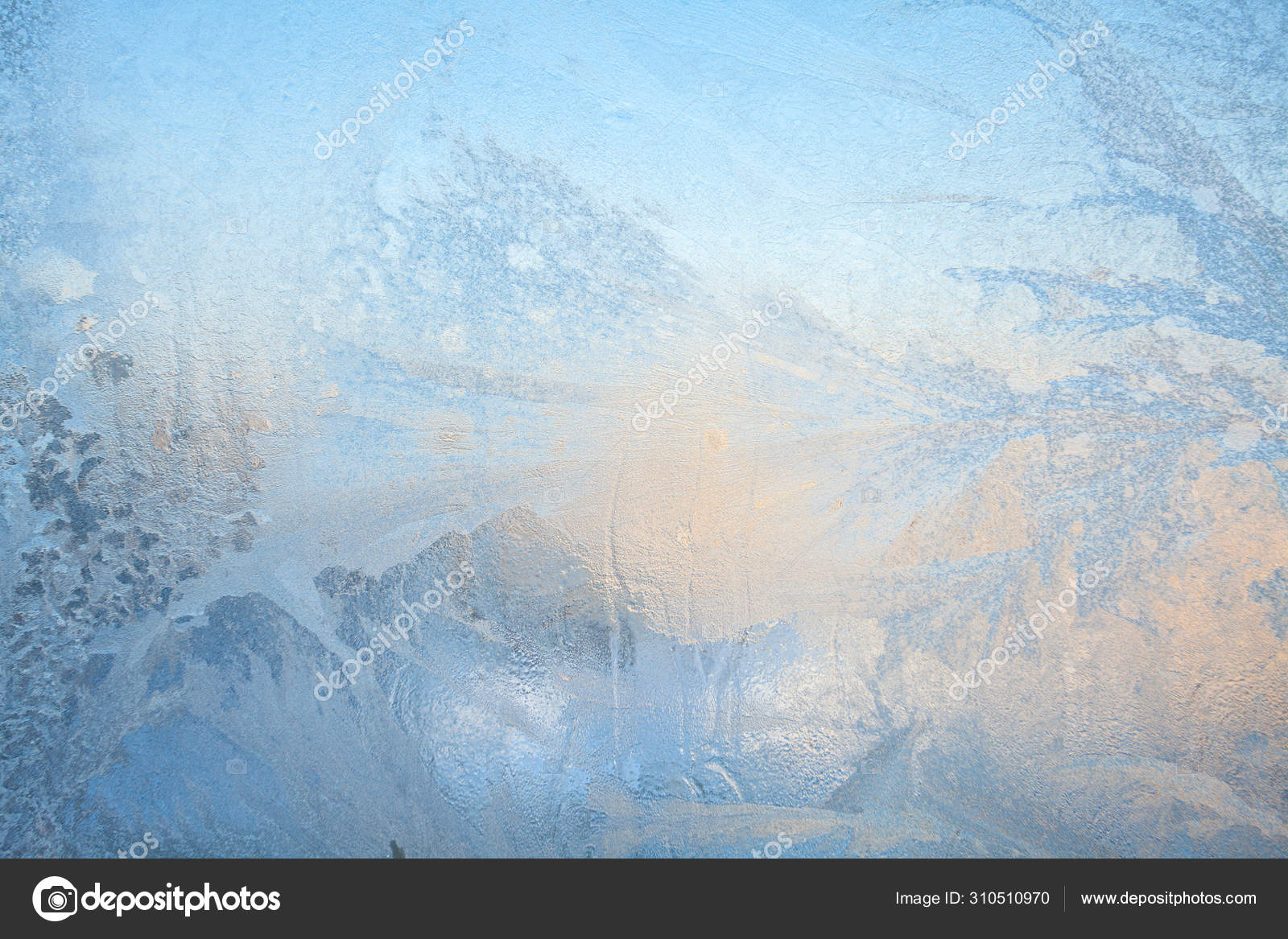 Beautiful winter texture patterns of frost on window Stock Photo by ...
